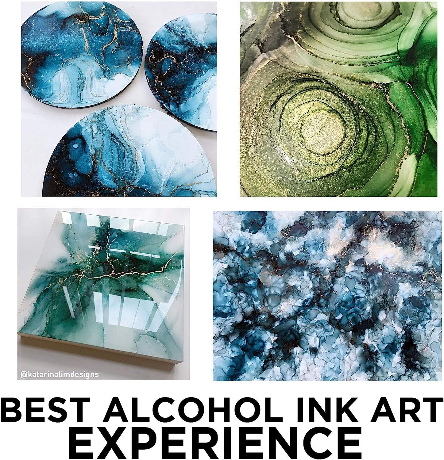 NARA SYNTHETIC PAPER Alcohol Ink Paper | White | 12 inches x 9 inches ...