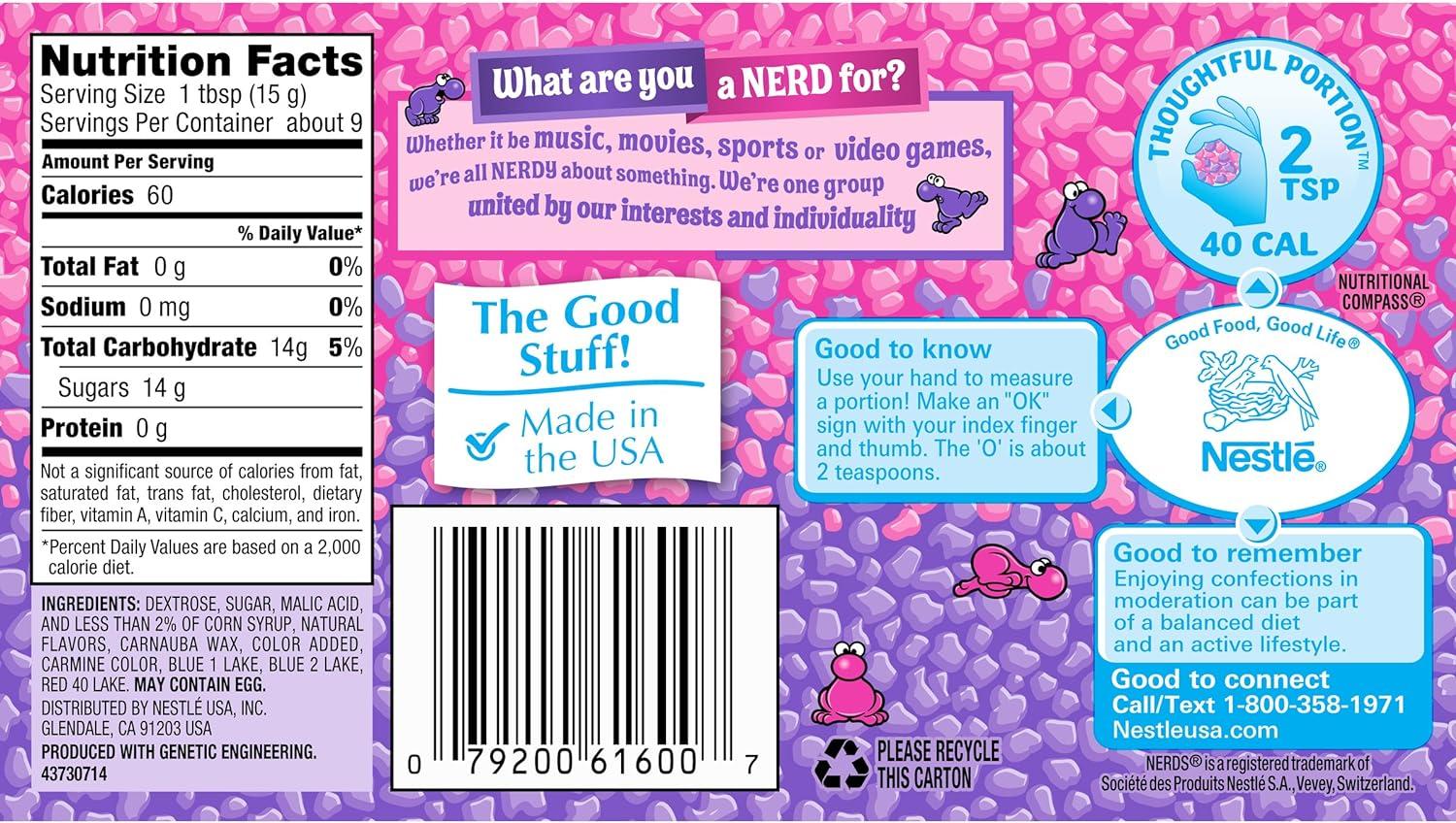 wonka nerds ingredients