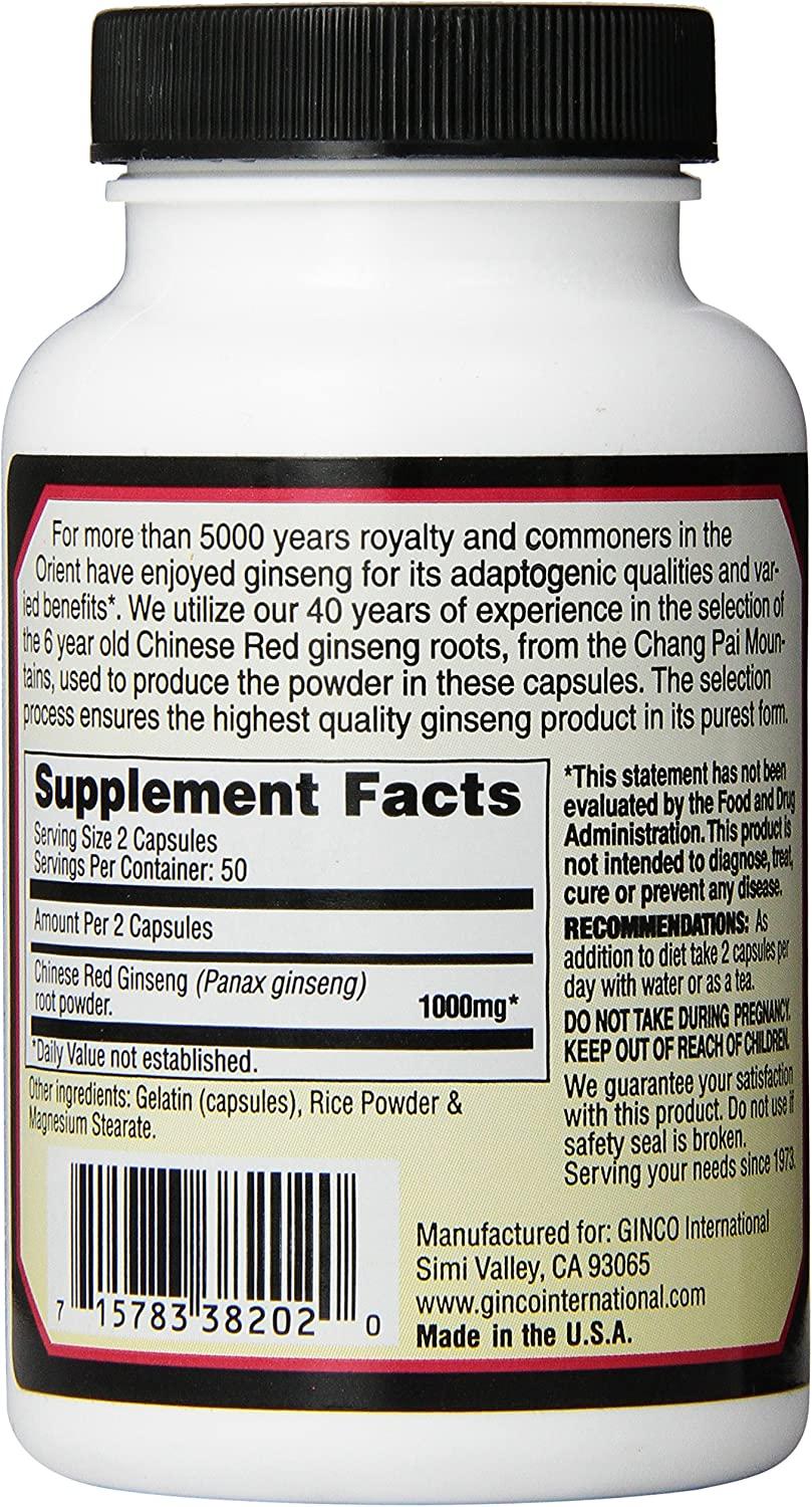Buy Imperial Elixir Chinese Red Ginseng - 100 Capsules for Vitality ...