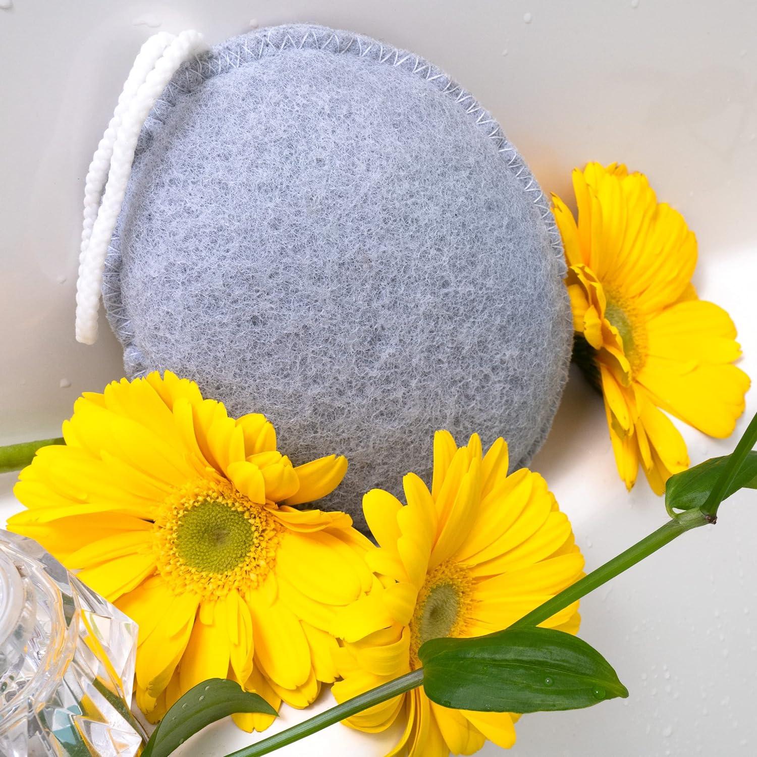 EcoTools Charcoal Exfoliating Puff Mesh Body Scrubber Exfoliating Skin ...