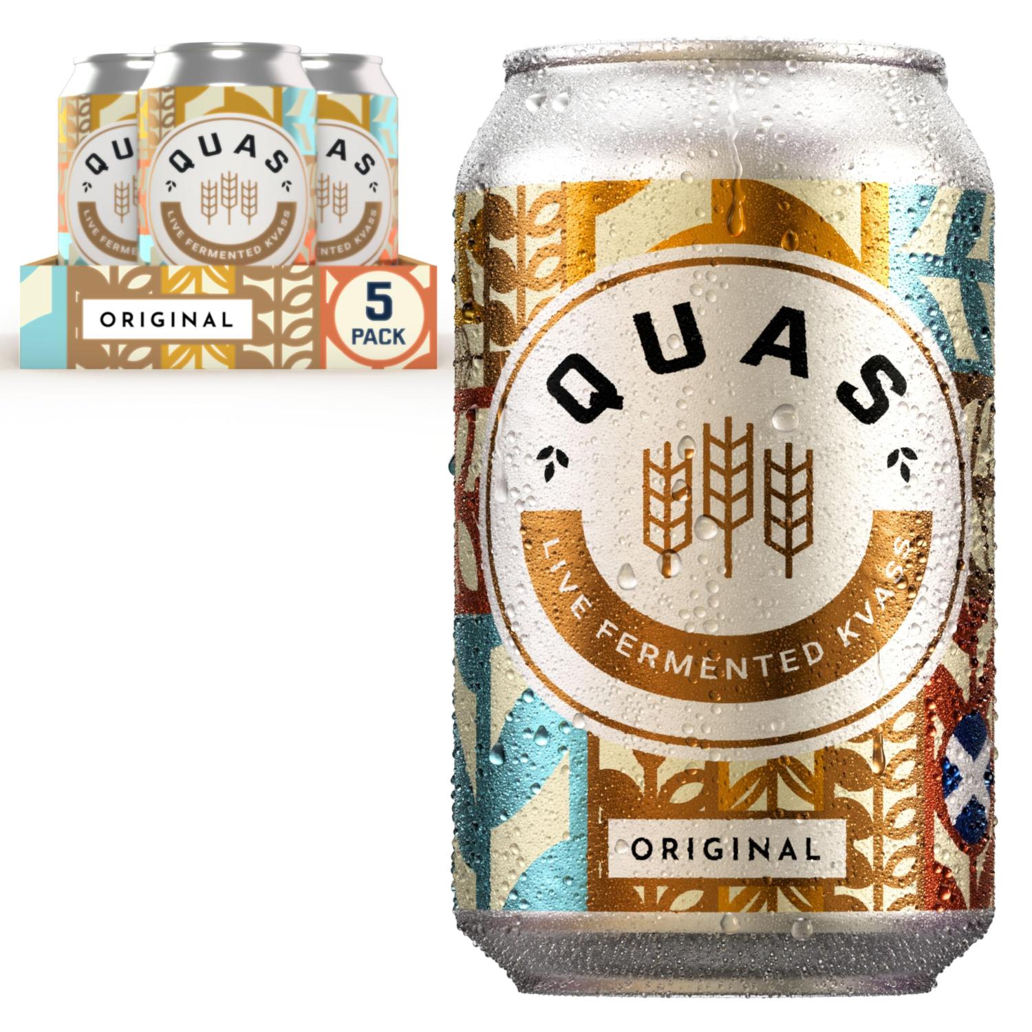 Original Quas (5 Pack) - Traditional Probiotic Fermented Kvass - Gut ...