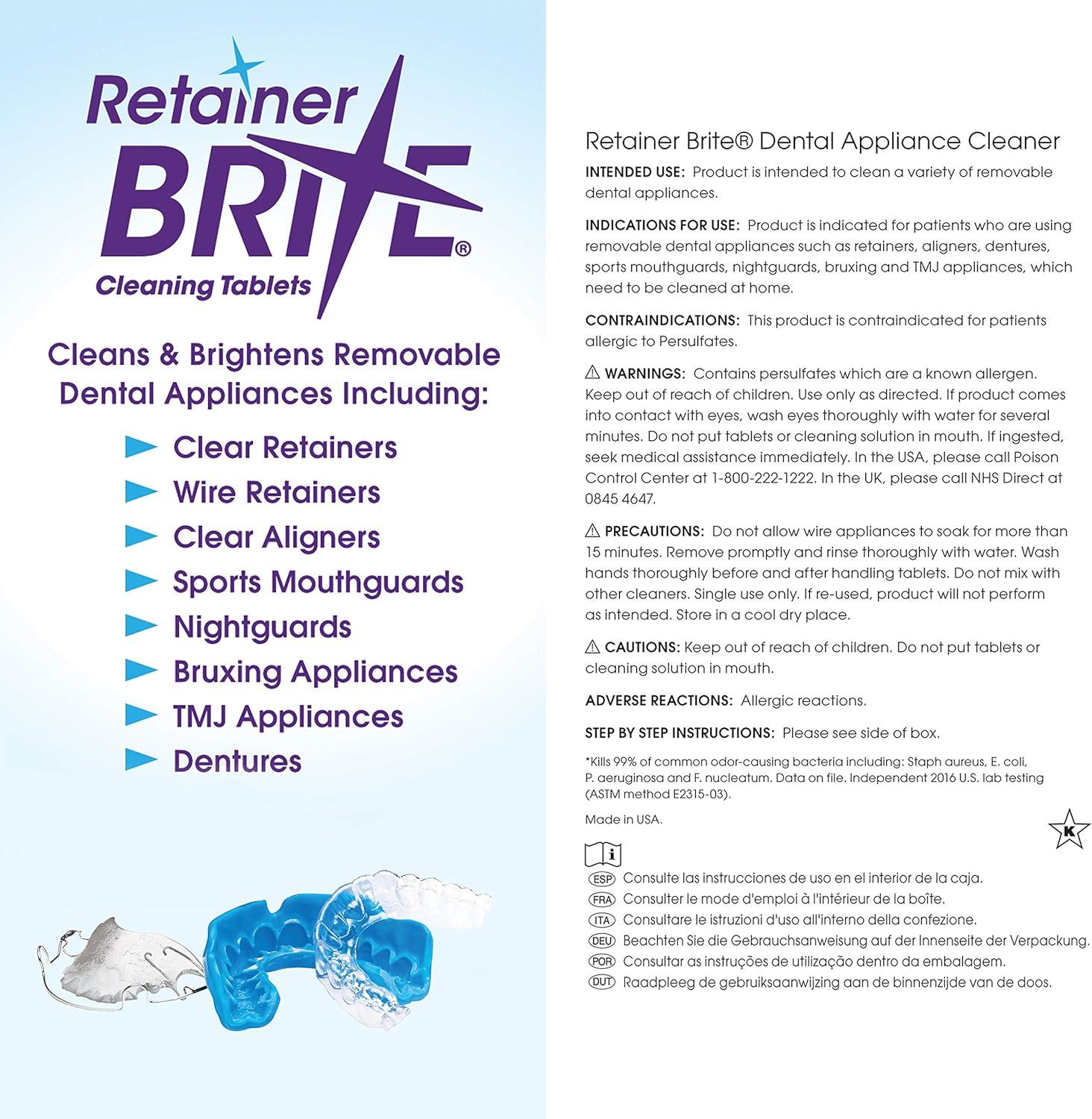 Retainer Brite 96 Tablets - Original Version - 3 Months Supply | Buy ...