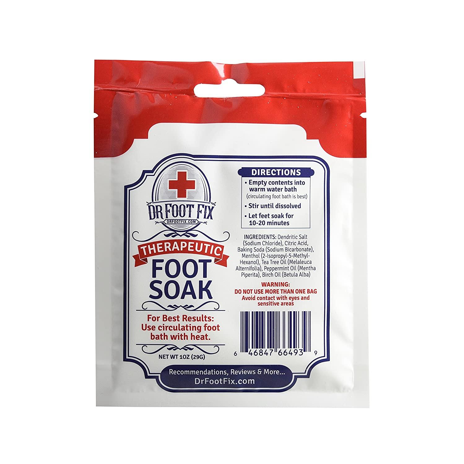 Dr. Foot Fix Therapeutic Foot Soak with Tea Tree, Peppermint & Birch ...