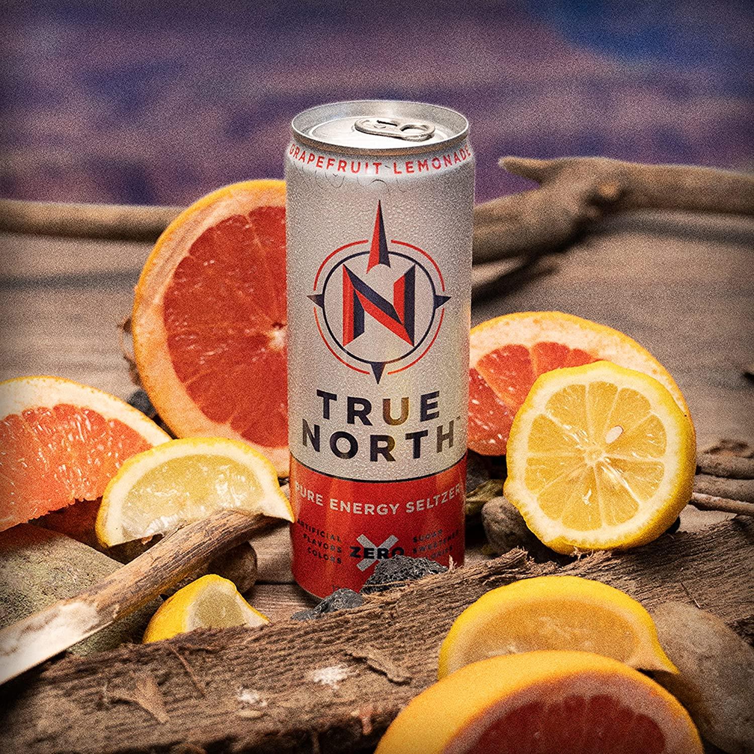 True North Pure Energy Seltzer - Grapefruit Lemonade, 12 Fl Oz, Pack of ...