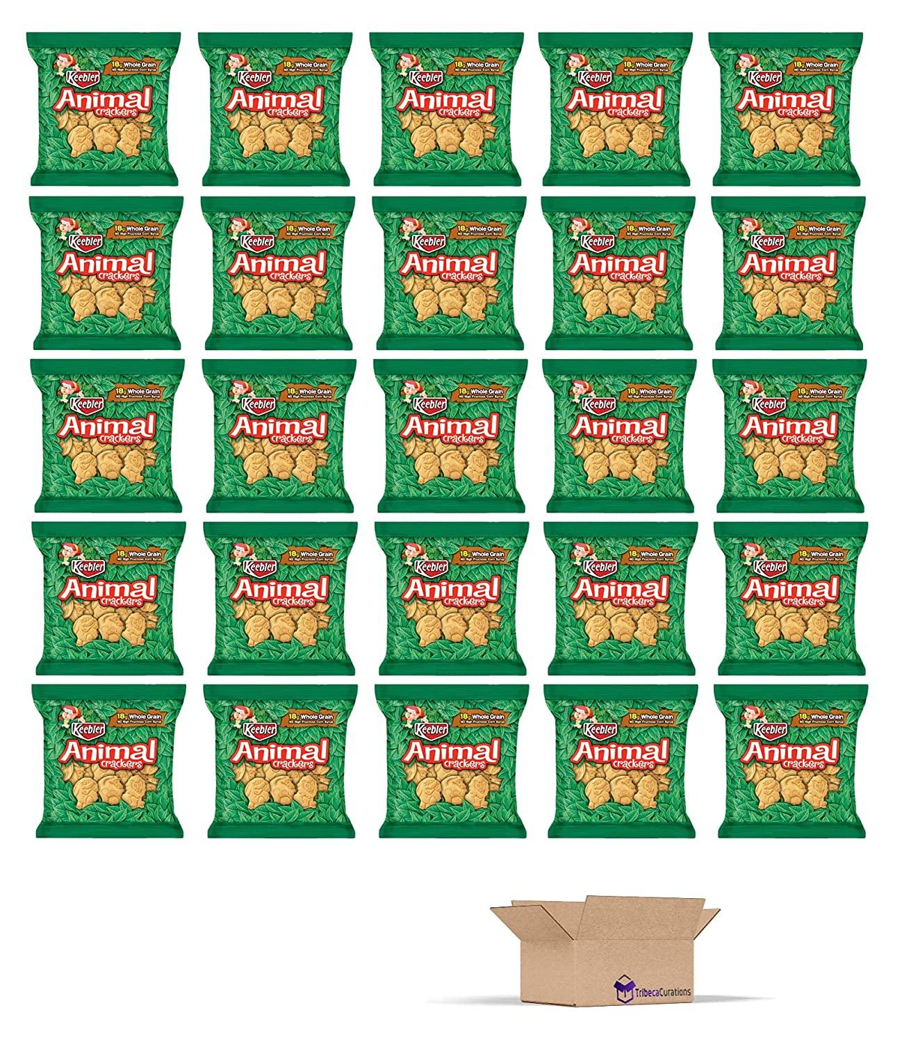 Animal Crackers 1 Oz. Packets by Tribeca Curations | 50% Whole Grain ...