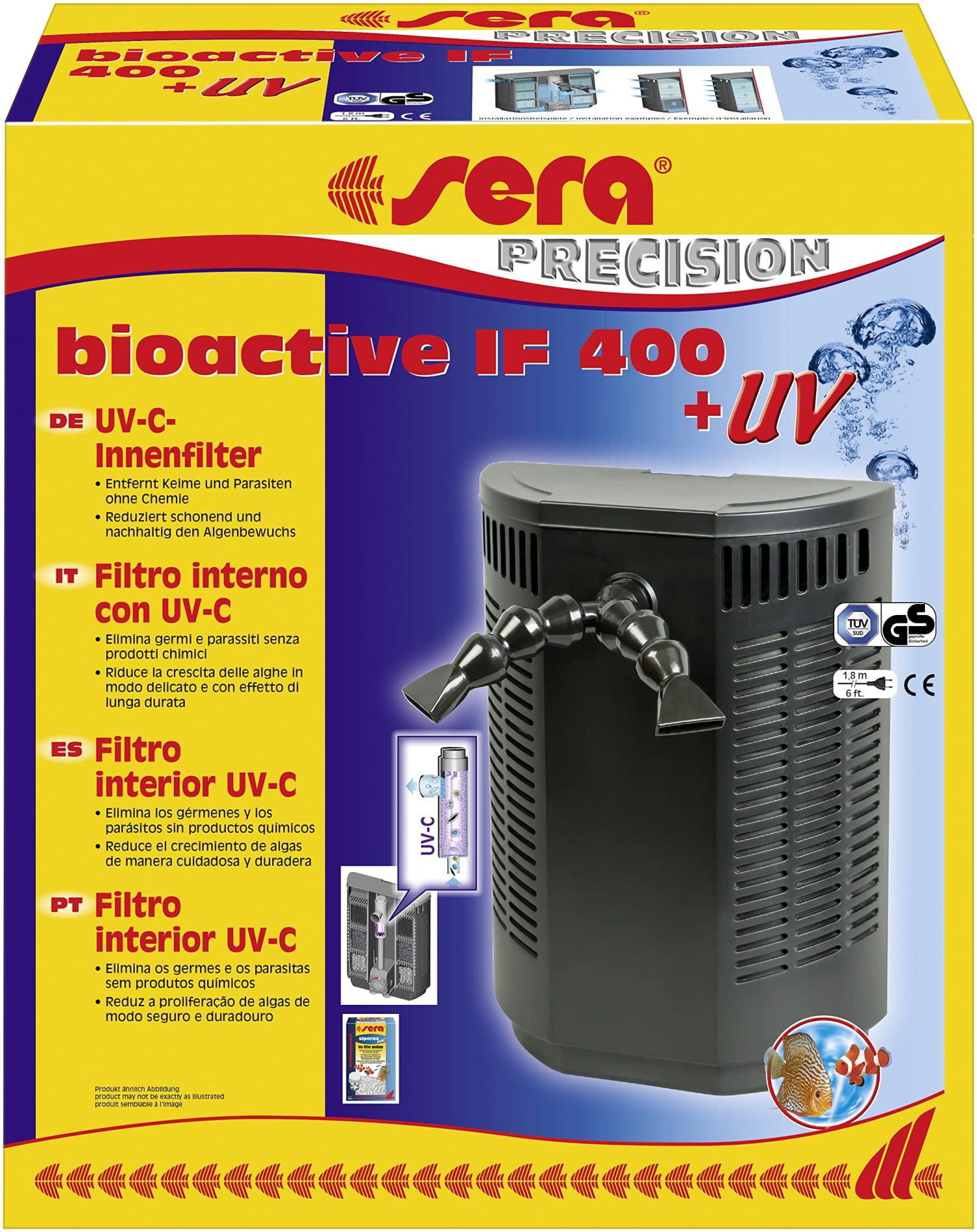 Sera Bioactive IF 400 + UV Internal Filter for Aquariums up to 400L ...
