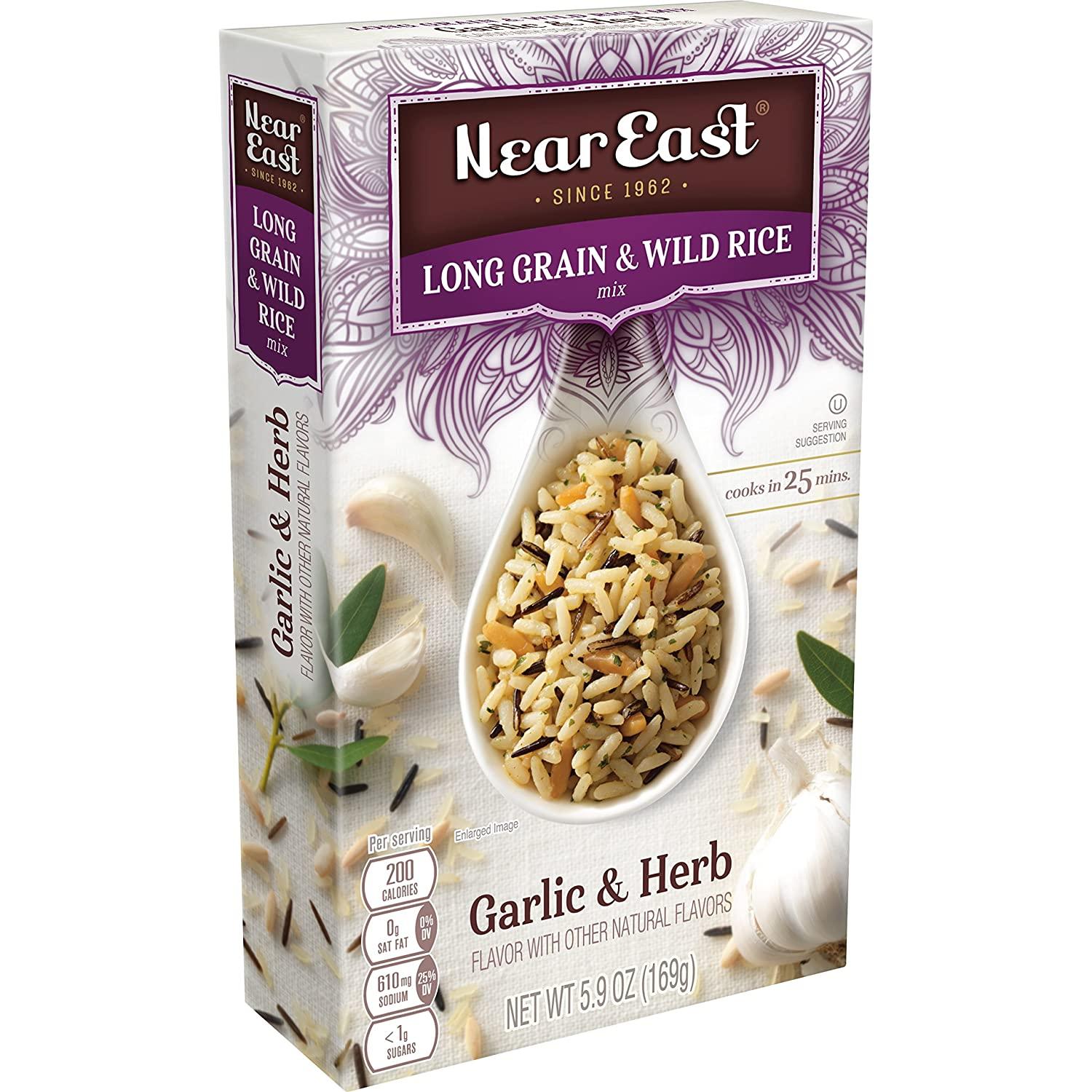 Near East Garlic & Herb Long Grain & Wild Rice Mix - 5.9oz Box | Buy Now with Express ...