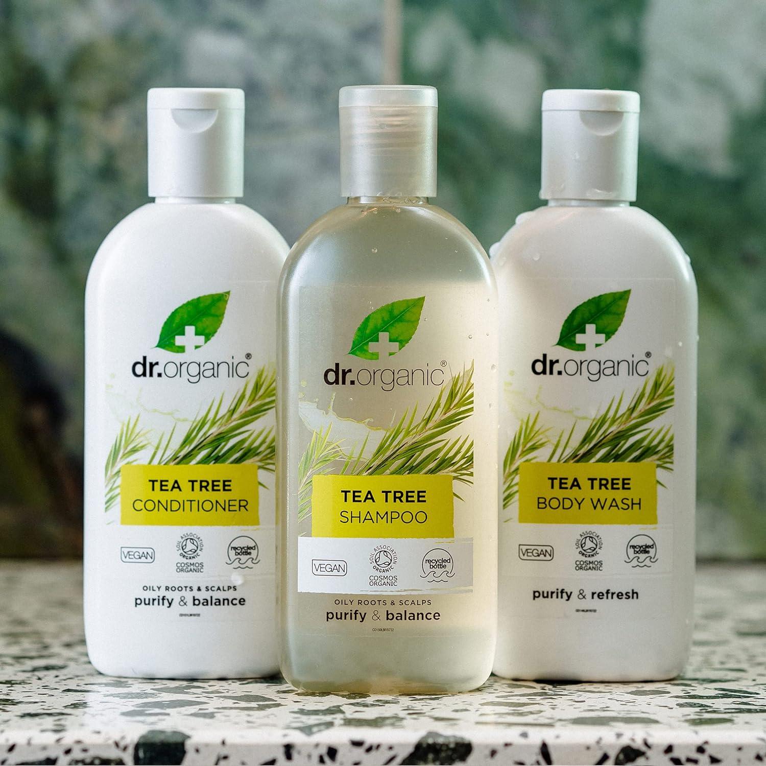 Dr Organic Tea Tree Shampoo 265ml - Natural, Vegan, Cruelty-Free ...