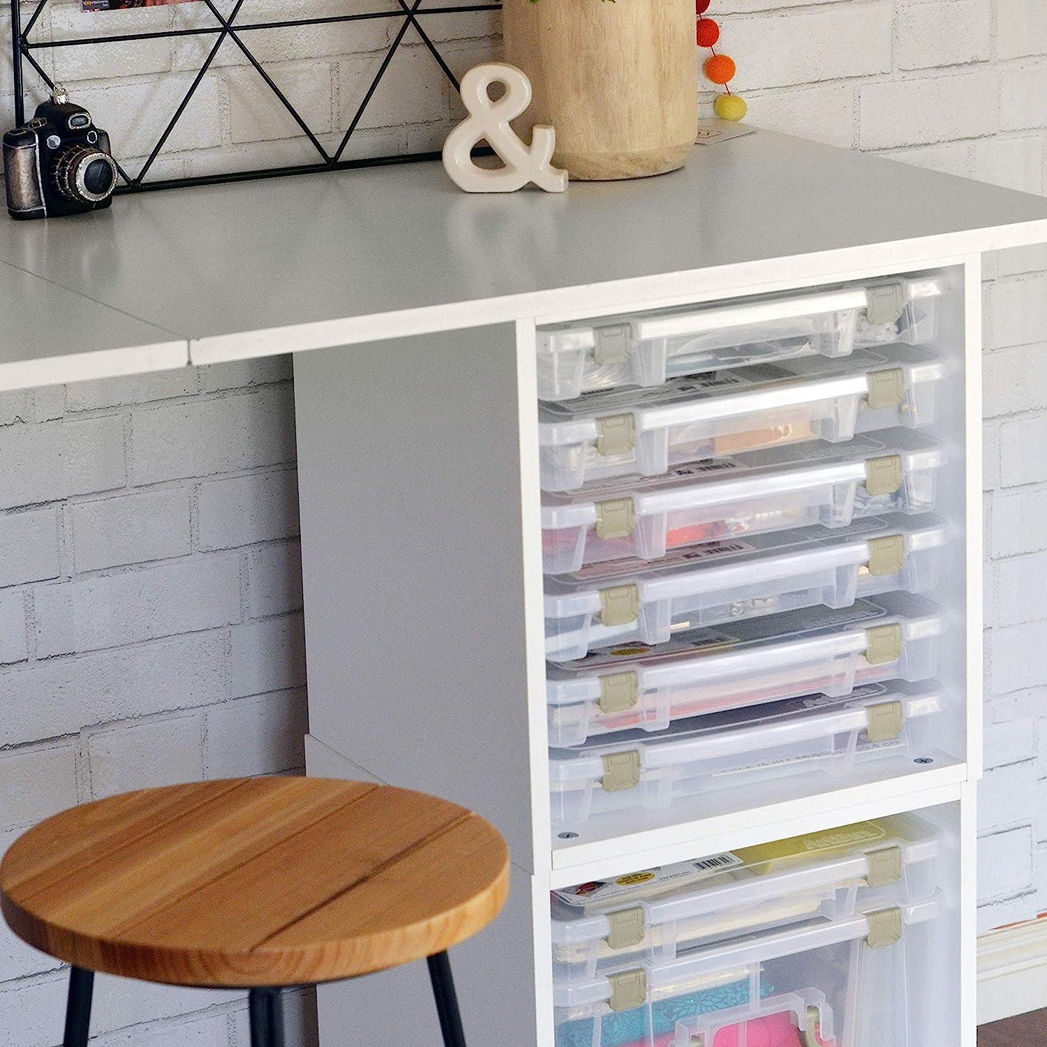 ArtBin 9100AB Super Satchel Slim 1 Compartment Clear Craft Organizer ...