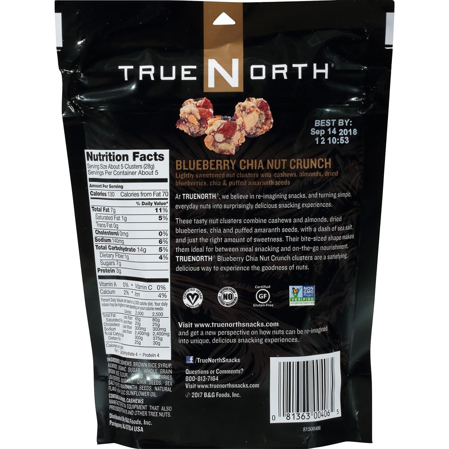 True North Blueberry Chia Nut Crunch Clusters 5oz (Pack of 6) | Buy Now ...
