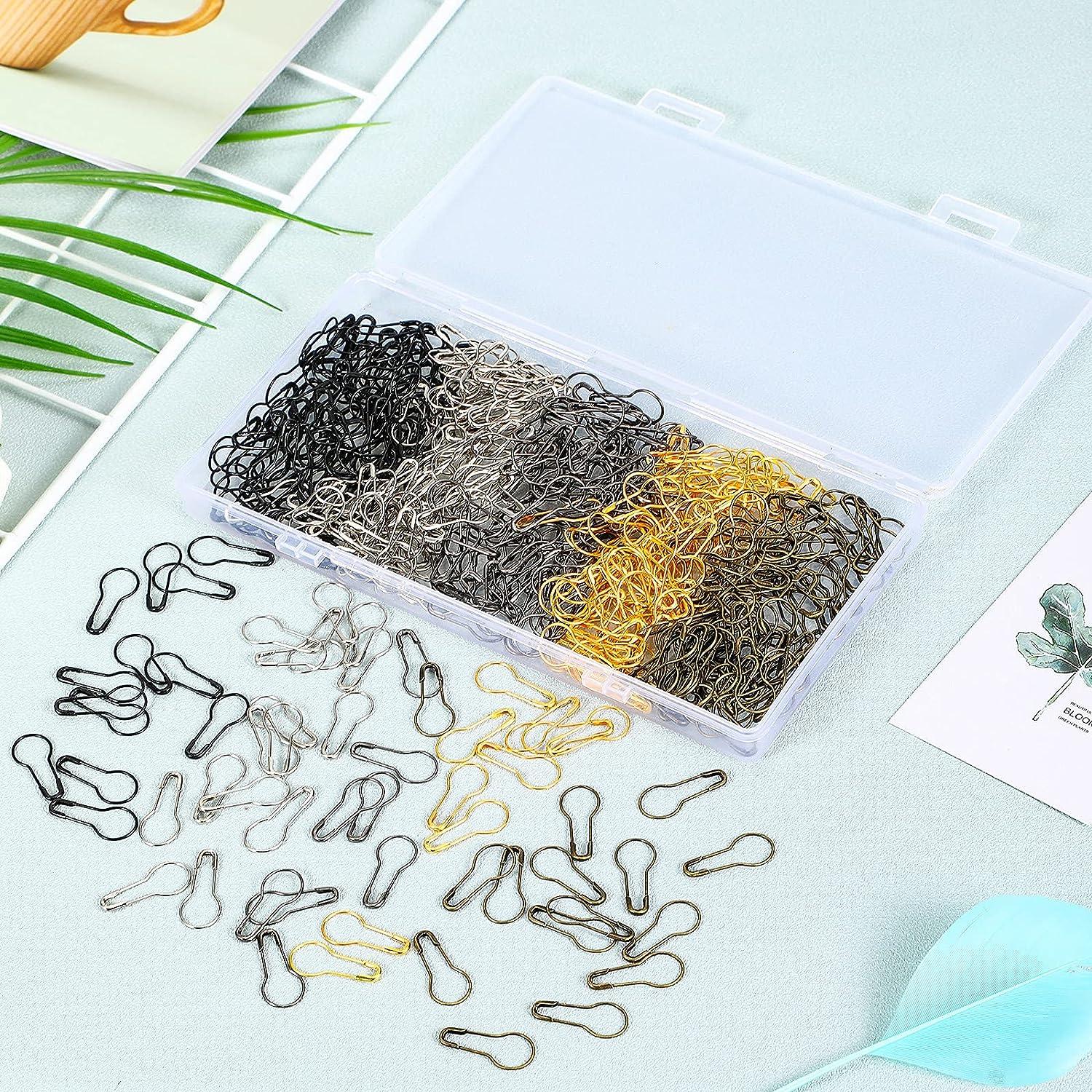500 Metal Gourd Pin Safety Bulb Pins for Sewing Crafts - Silver, Black ...