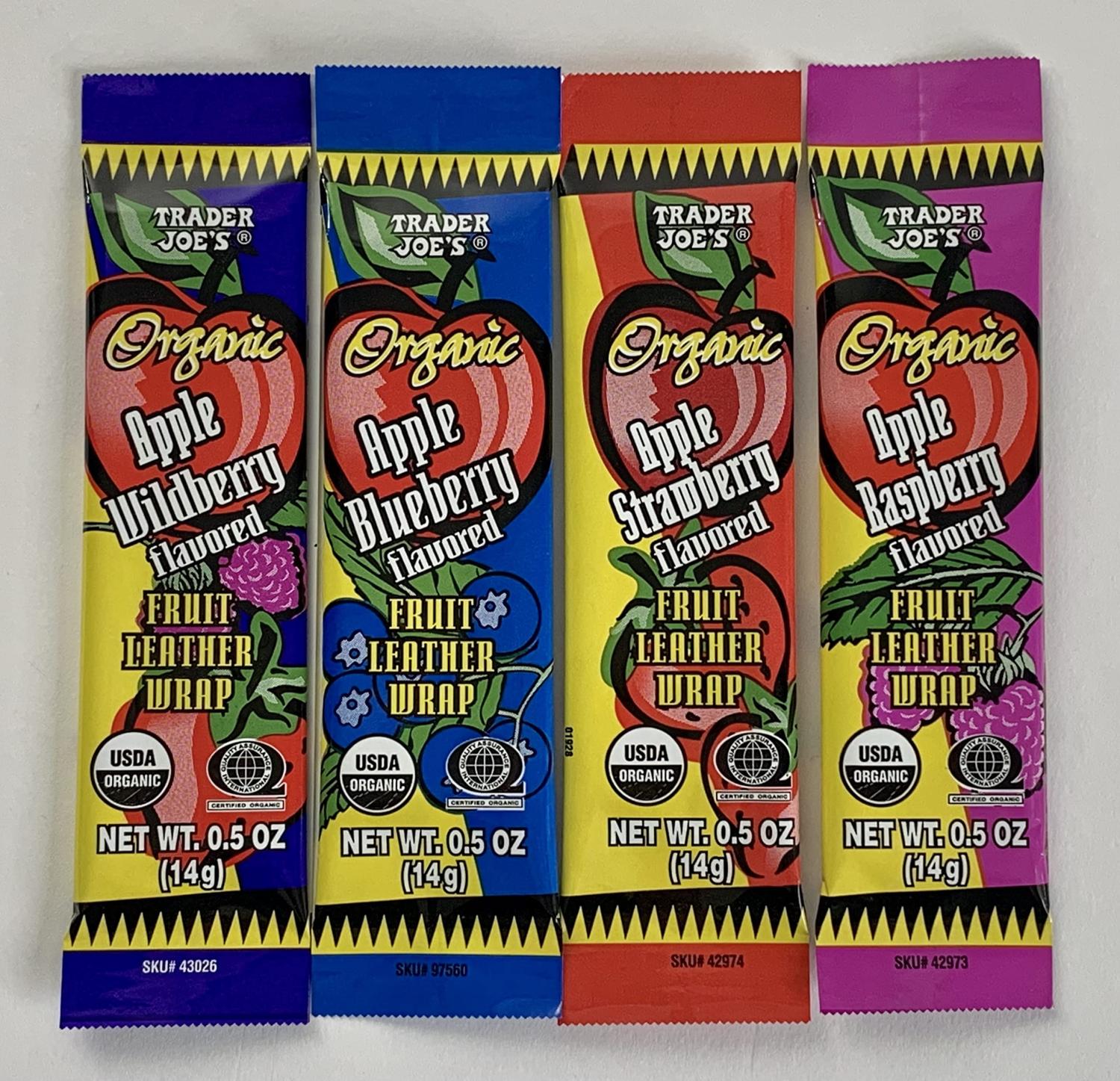 Trader Joe's Organic Fruit Leather Wrap - 16 Pack Variety Pack | Buy Now with Express ...