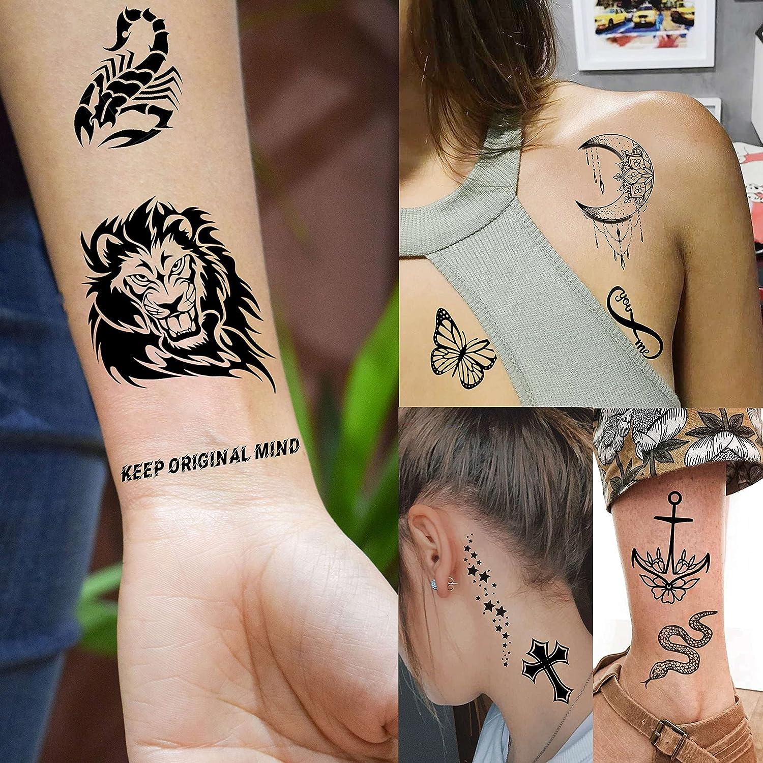 52 Tiny Small Temporary Tattoos for Kids & Adults - Tribal Animals ...
