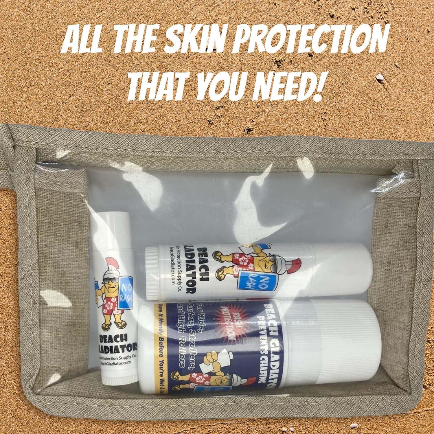 Beach Gladiator Skin Protection 3 Pack with Anti-Rash Sunstick and ...