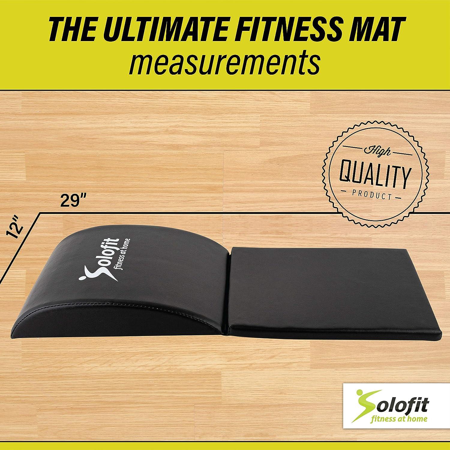 Solofit Ab Exercise Mat for Full Range Motion Ab Workouts - Lower Back ...