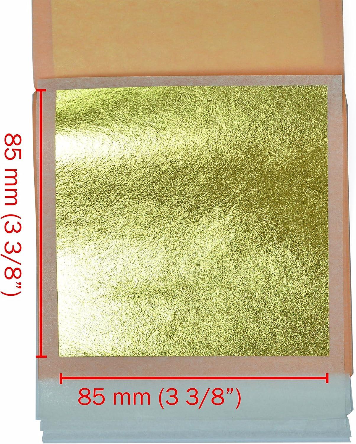 Barnabas Blattgold 23k Genuine Gold Leaf Sheets - 3.4 inches - 10 ...