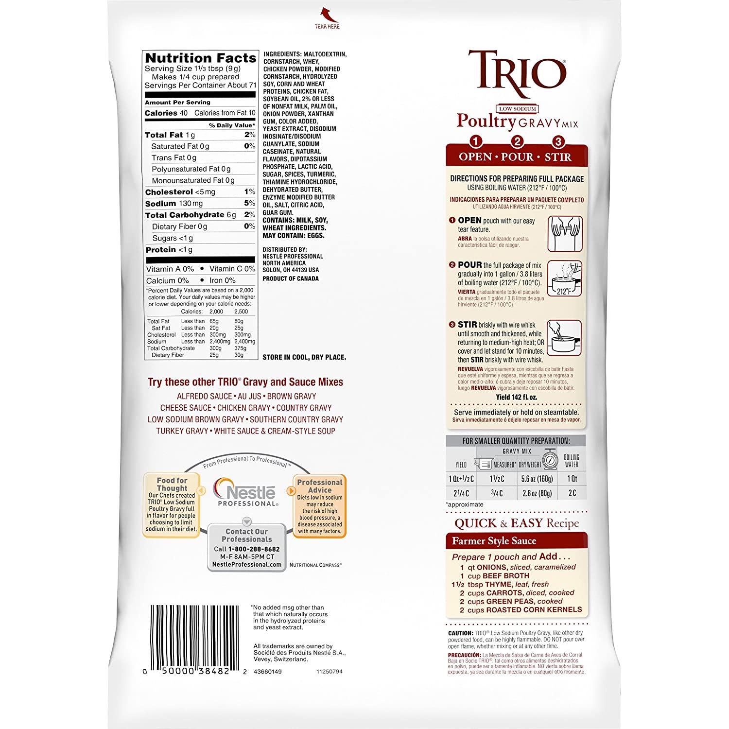 Low Sodium Trio Chicken Gravy Mix 22.6-oz Bag - Just Add Water | Shop ...