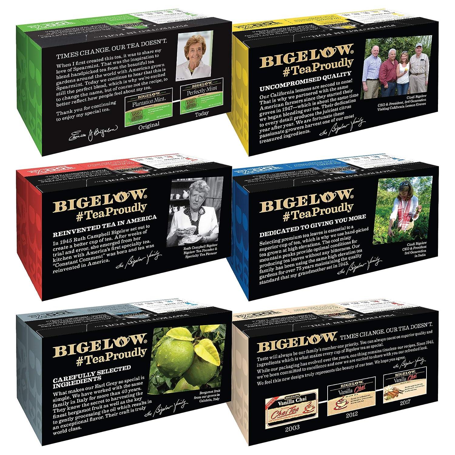 Bigelow Black Tea Variety Pack - 120 Caffeinated Tea Bags (6 Flavors ...