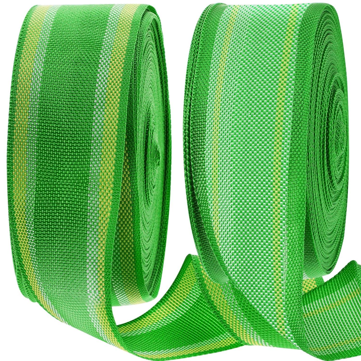 2 Rolls 2 1/4 Inch x 100 Feet Lawn Chair Webbing Replacement Webbing ...