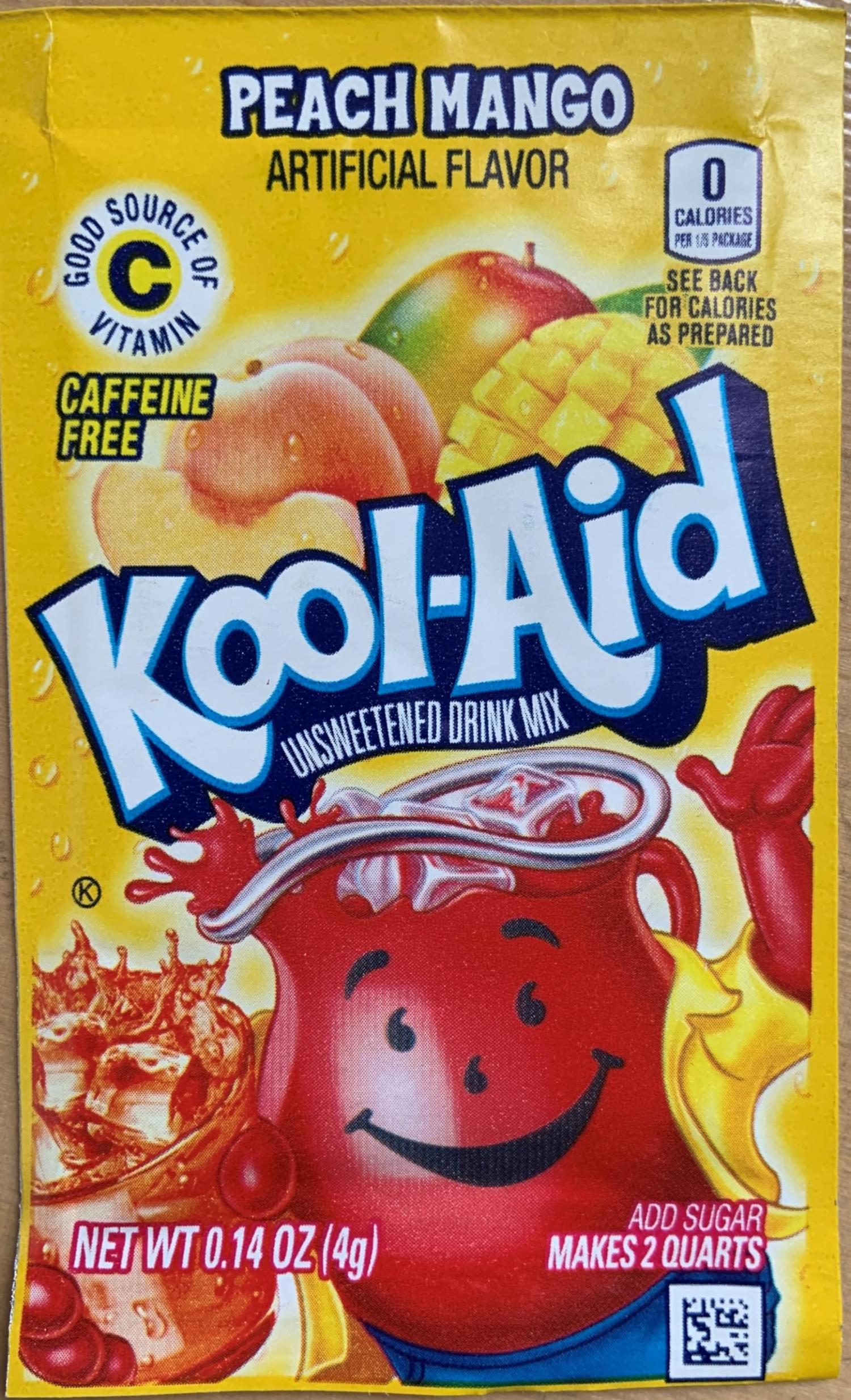 Kool Aid Peach Mango Unsweetened Drink Mix 4g | Pack Of 6 | Buy Now ...
