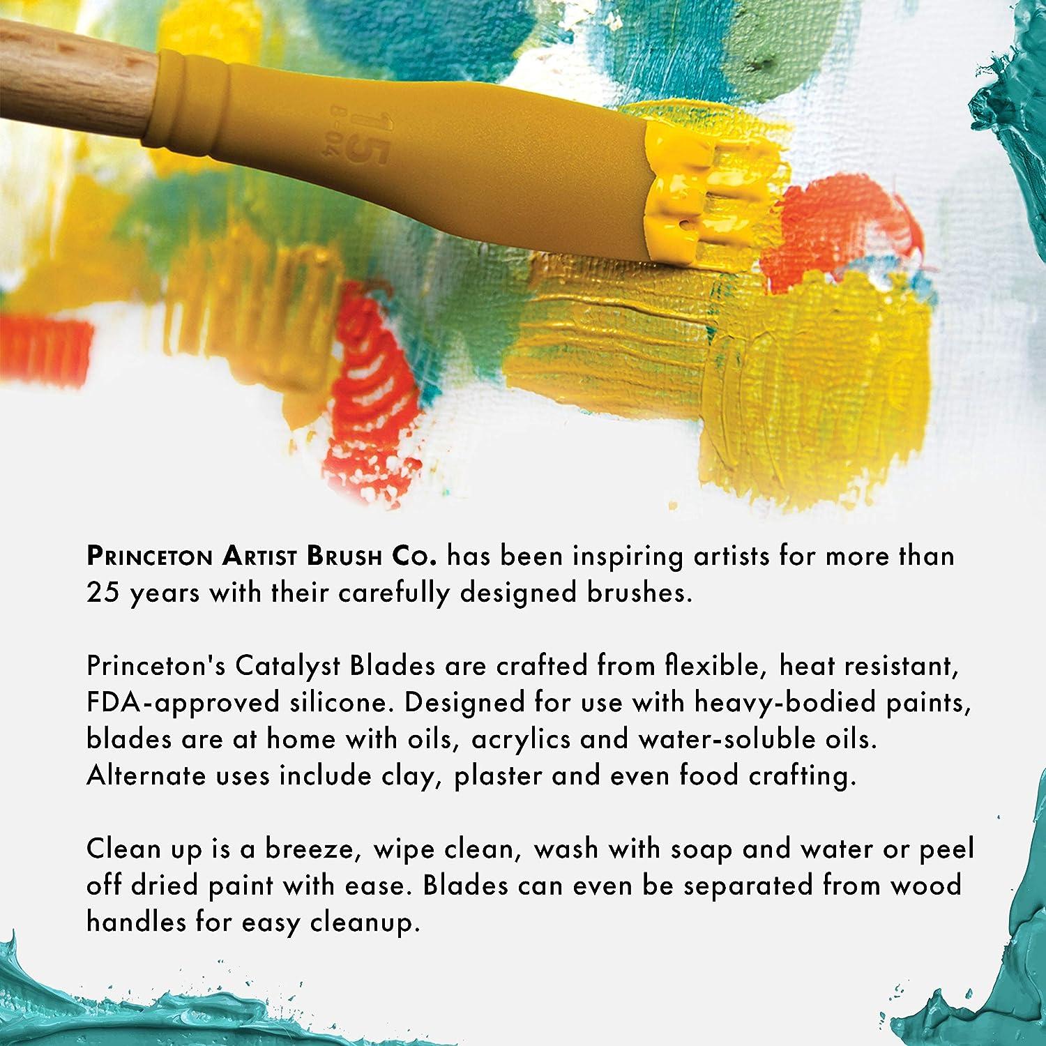 Princeton Catalyst 50mm White Blade: Texturizing and Moving Paint Tools ...