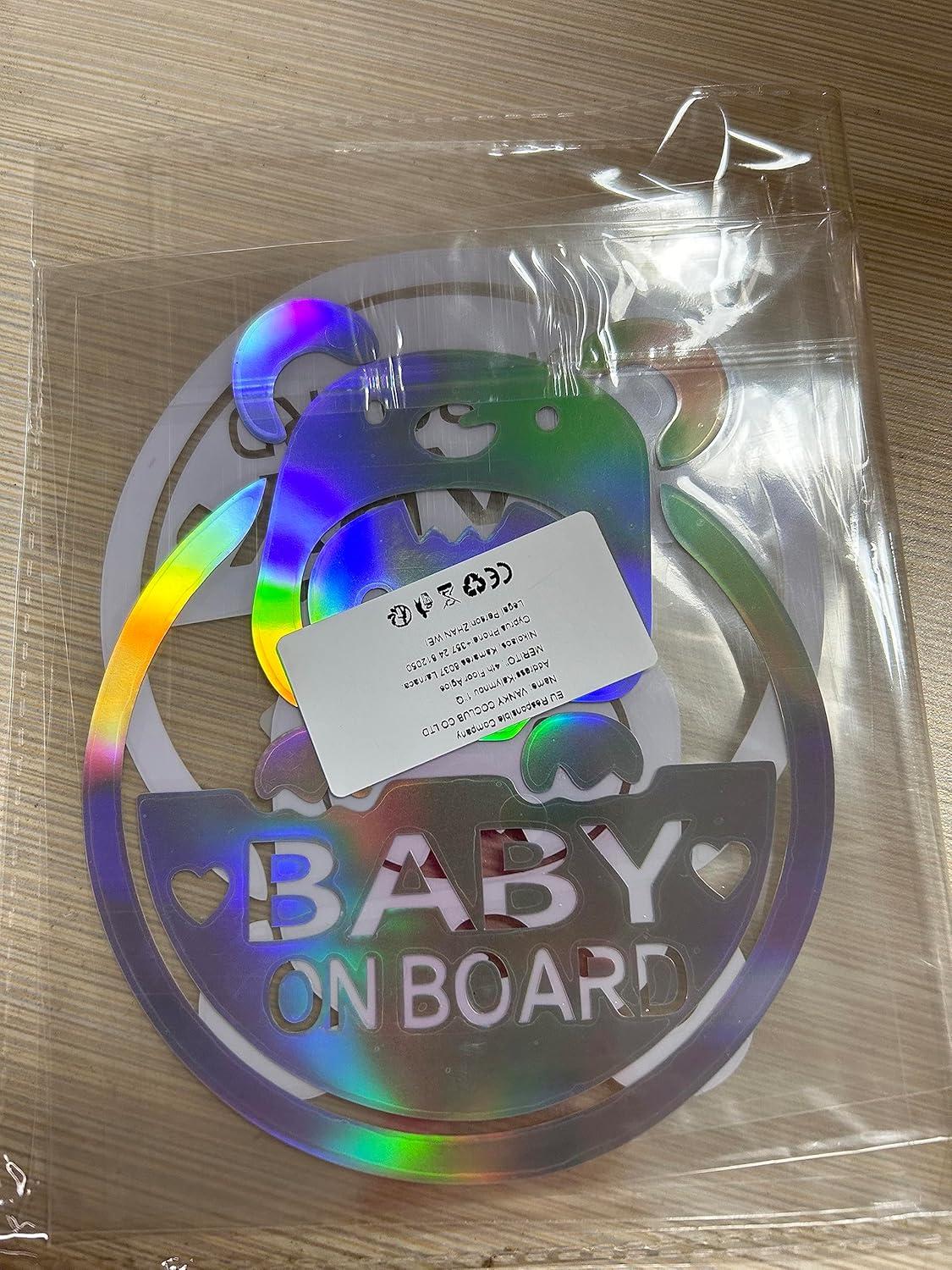 Baby on Board Stickers - Cute Removable Car Safety Stickers (2PCs ...