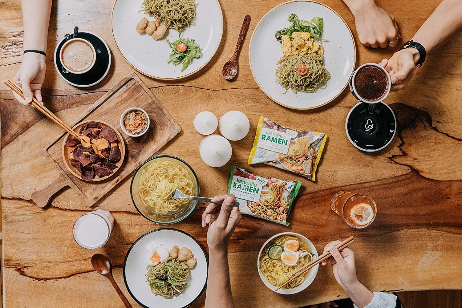 Lemonilo Ramen - Chicken Chow Mein - Healthy Instant Ramen - Oven Baked ...