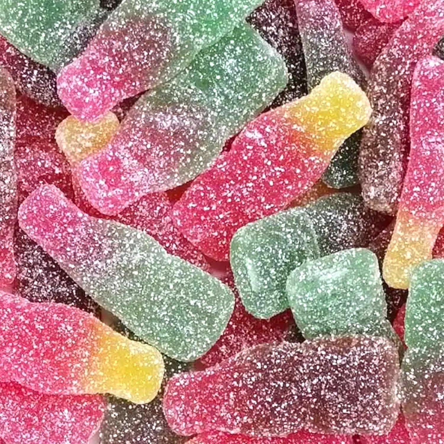 Soda Twist Zing Bottles Fizzy Gummy Sugar Coated Sweets 175g - 2x Share ...