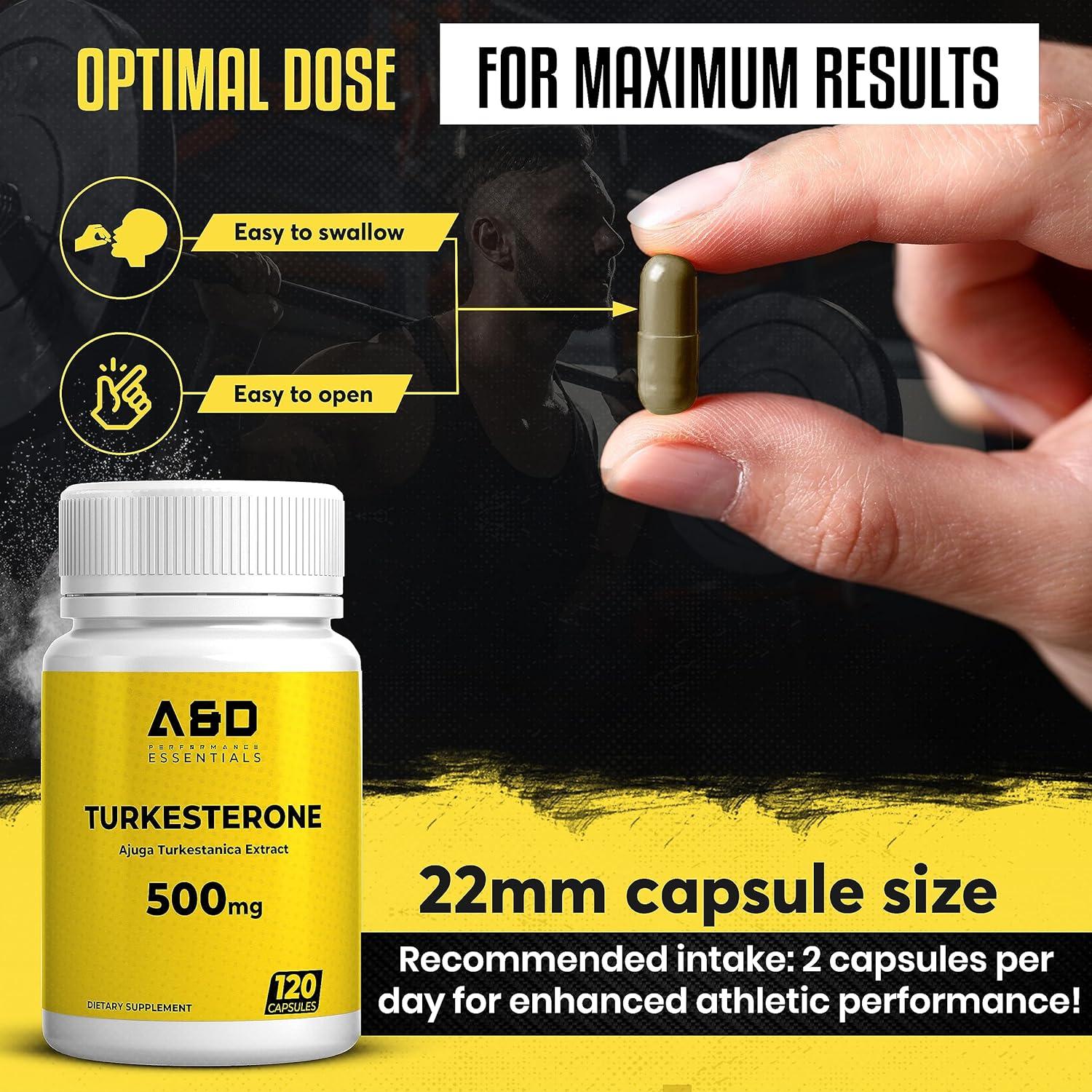 Turkesterone 1000mg per Serving for Maximum Muscle Growth | Quality Winner from Germany | 120 x ...