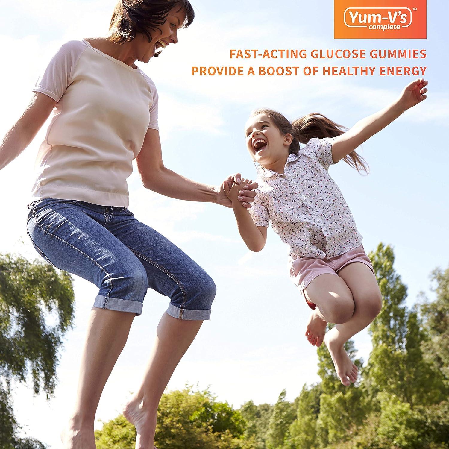 YumVs Complete Glucose Gummies Raspberry Flavor 60 Ct - Vegan, Gluten ...
