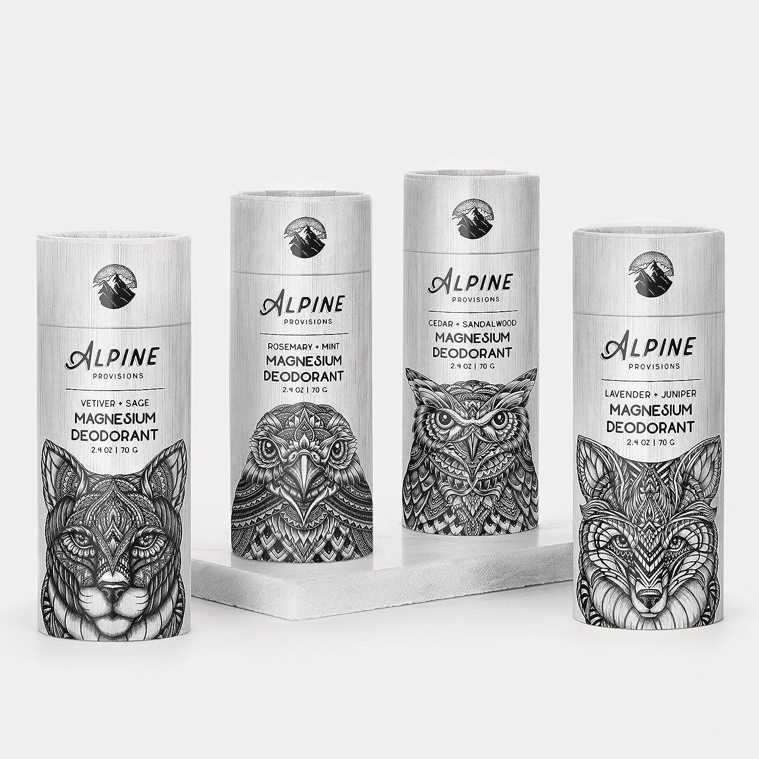 Alpine Provisions Aluminum-free Magnesium Deodorant Vetiver + Sage 2.4 ...