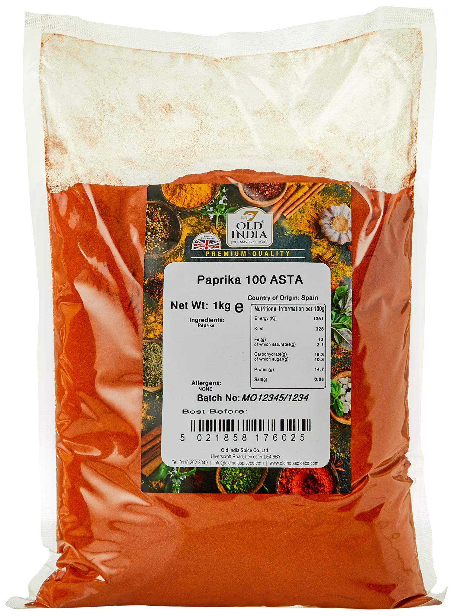 Old India Paprika 100 ASTA 1kg - Premium Quality Spice for Cooking ...