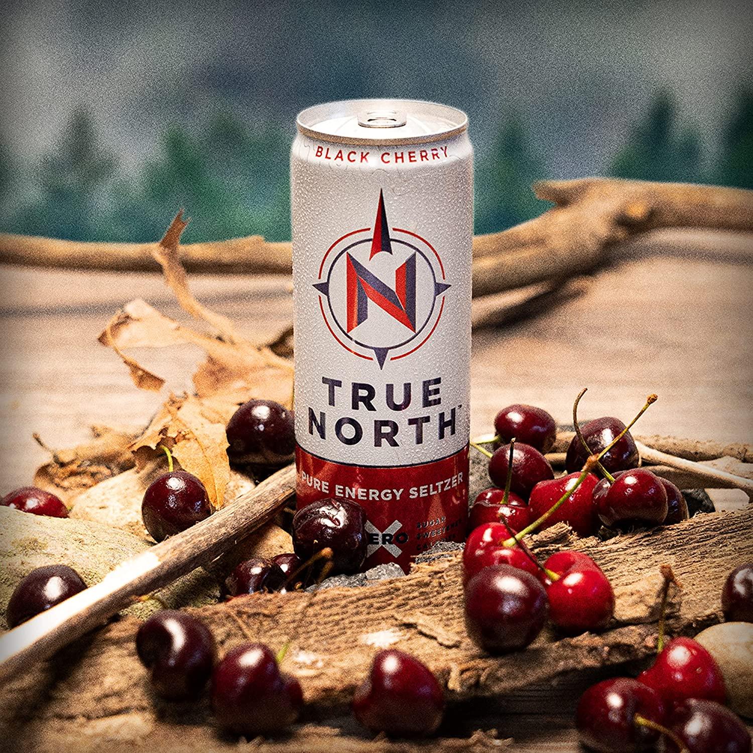 True North Black Cherry Pure Energy Seltzer - 12 Oz (Pack of 12 ...