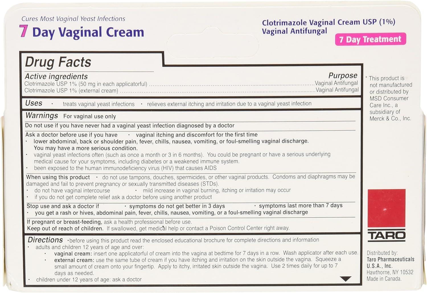 Taro Clotrimazole 7 Vaginal Cream 45 g