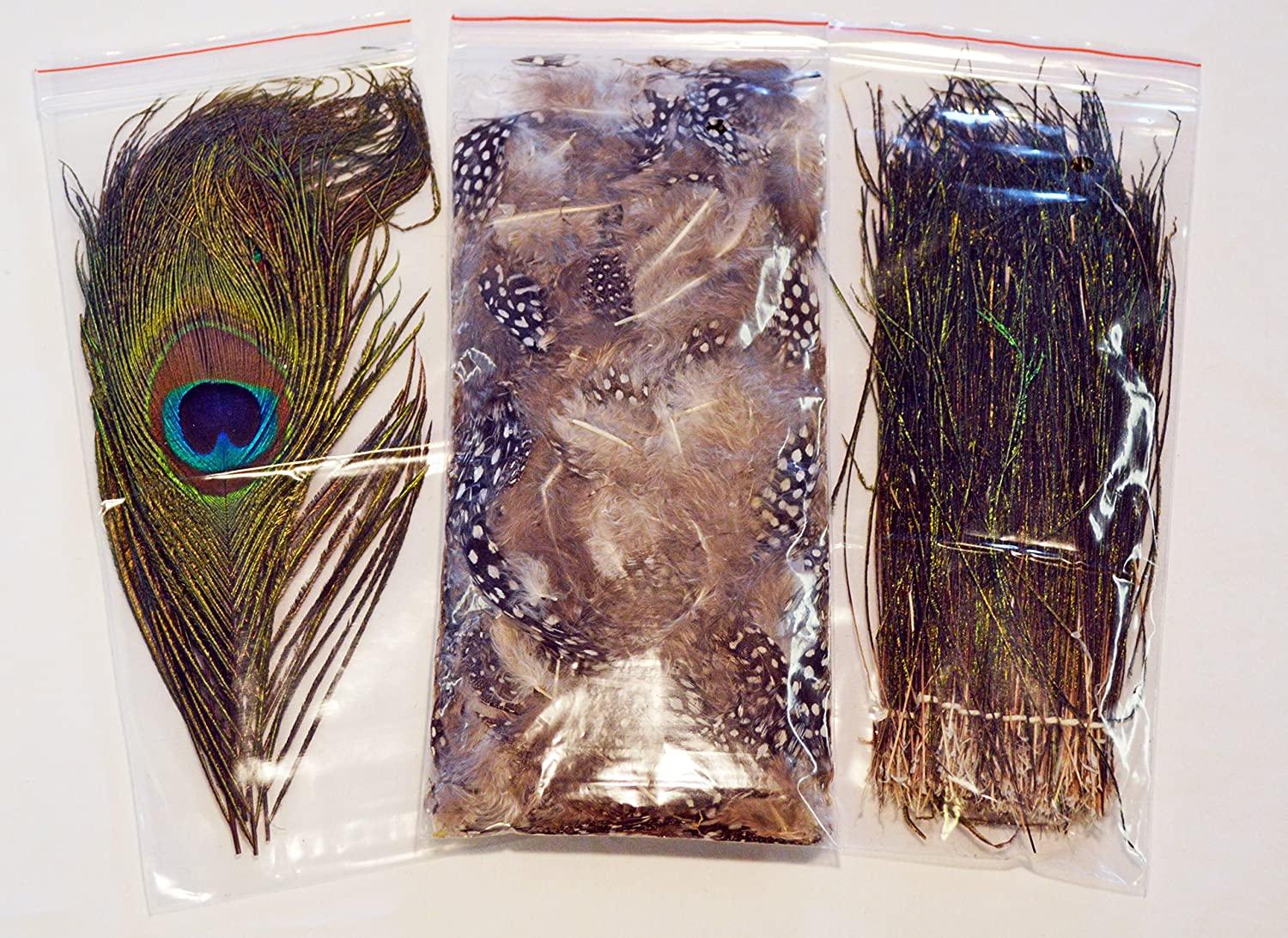 Fly Tying Feather and Dubbing Bulk Starter Kit - Essential Materials ...