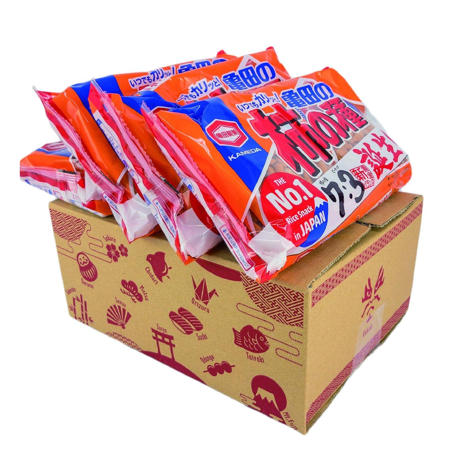 Kameda Seika Kakinotane Rice Cracker with Peanuts 800g (4x200g) Set ...