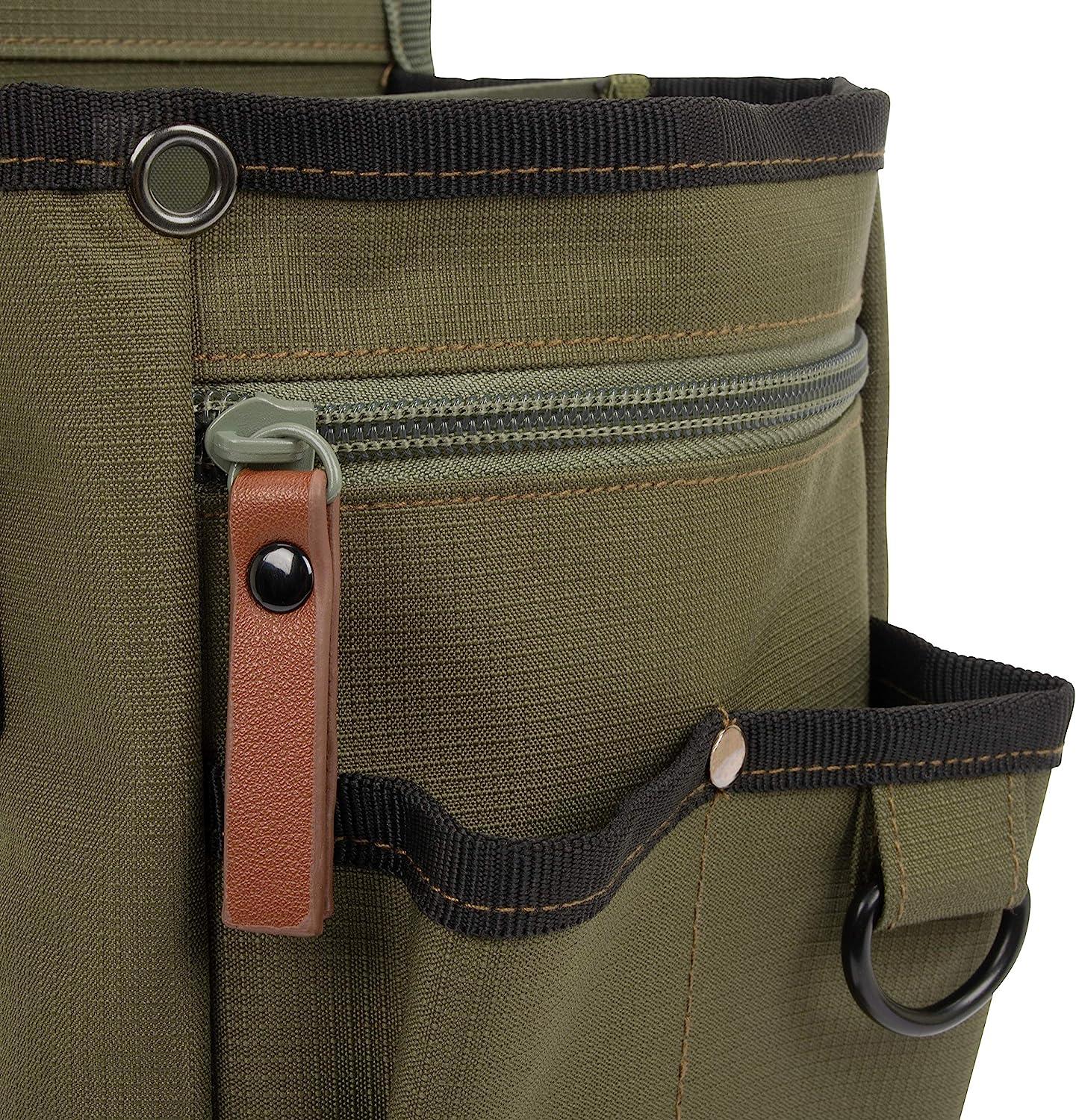 Allen Company Triumph Rip-Stop Double Compartment Shell Bag with 52 Waist Belt - Olive Green ...