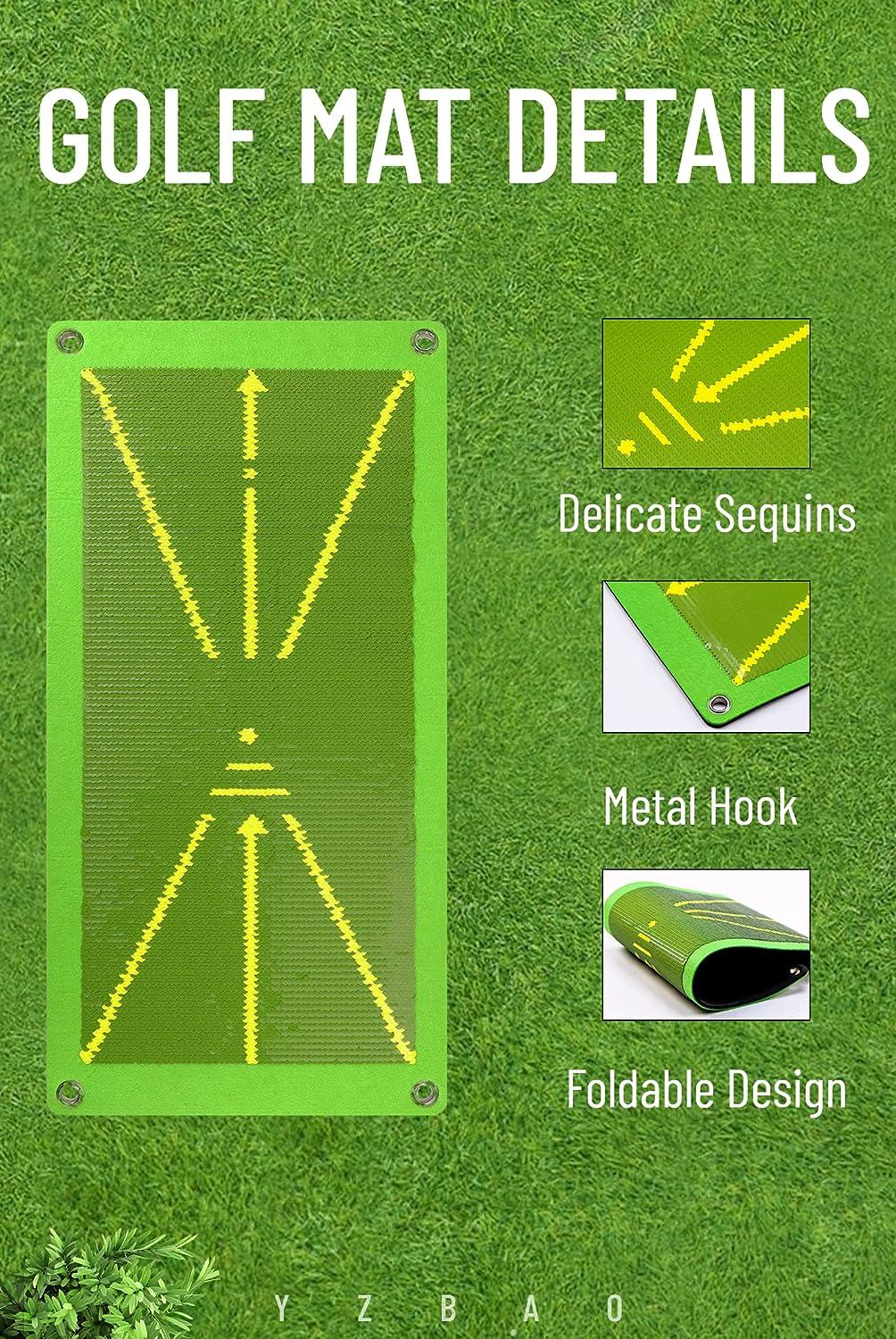 Turf Golf Mat Divot Daddy Pro with 3 Balls | Indoor/Outdoor Swing Mat ...