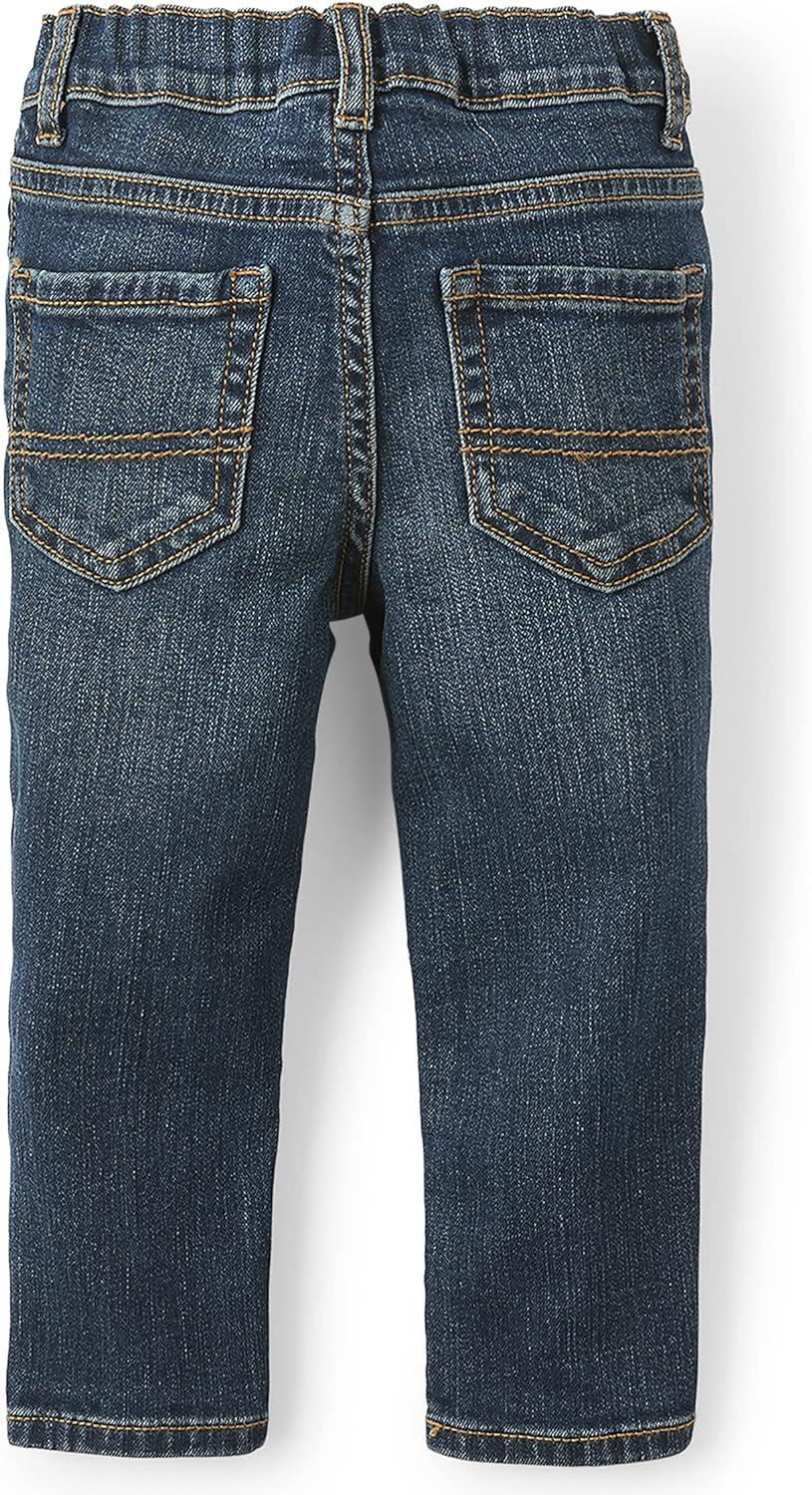 Children's Place Boy's Stretch Straight Jeans 4 Years | Lt Med Stone ...