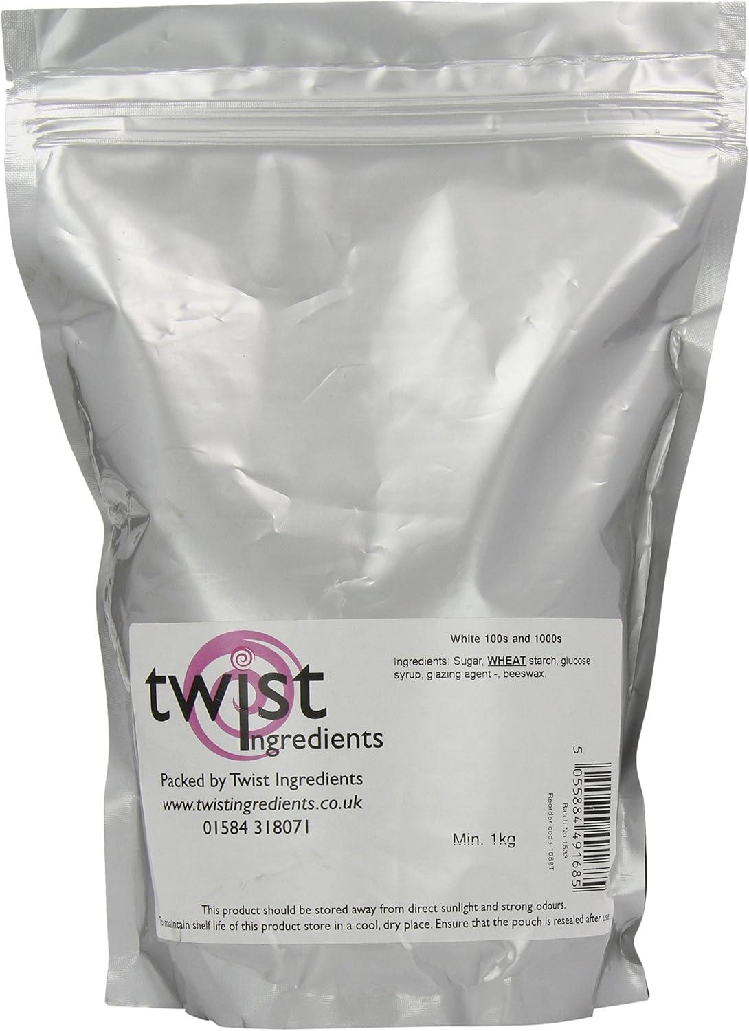 Twist Ingredients White Hundreds and Thousands 1 kg | Buy Now with ...
