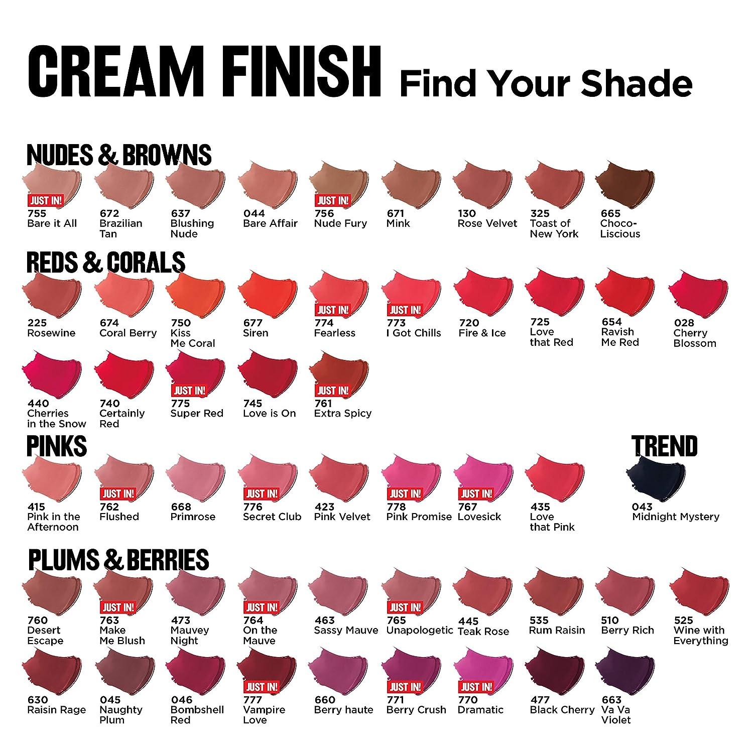 Revlon Super Lustrous Lipstick 445 Teak Rose - Moisturizing High Impact ...