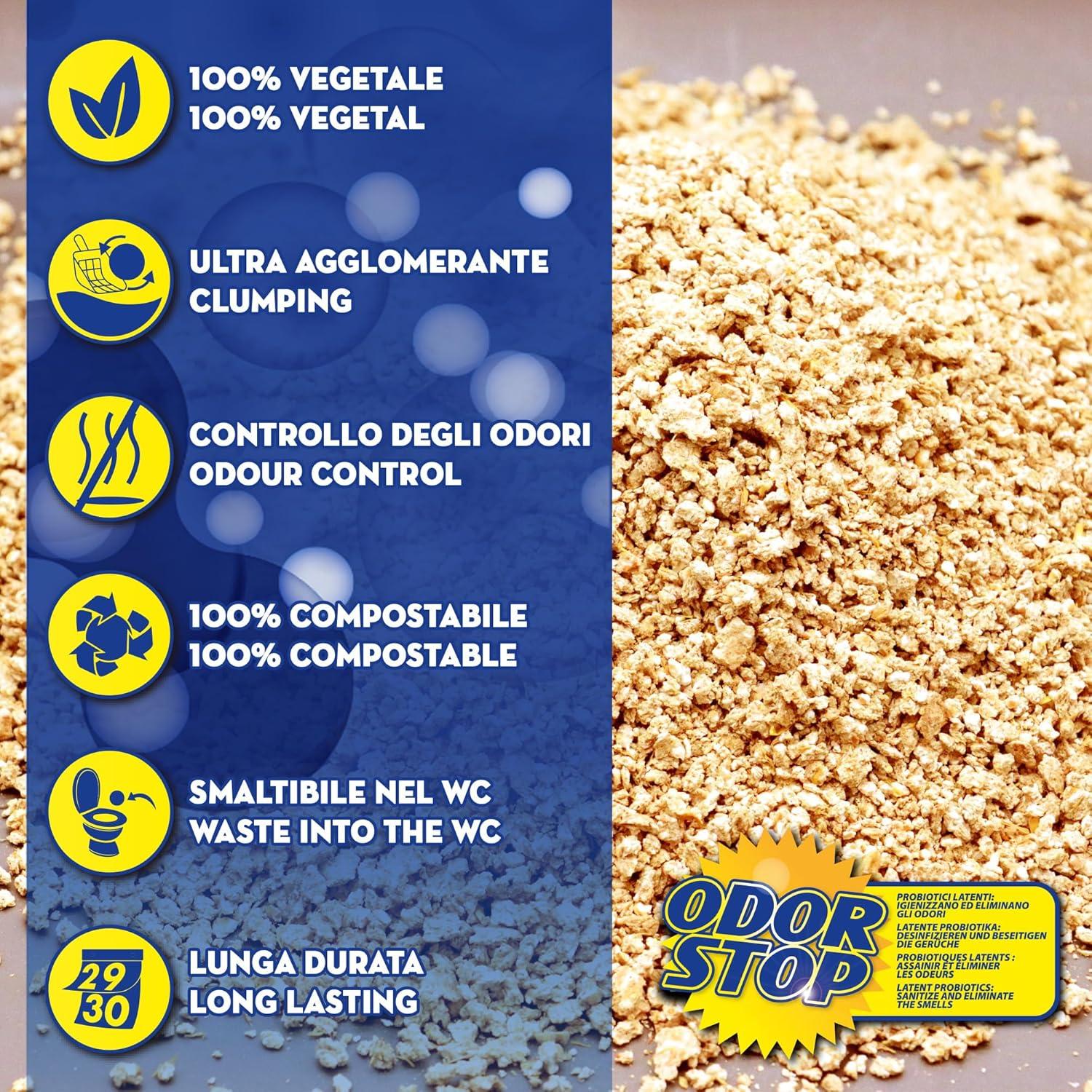 Buy Croci Eco Clean Probiotic Cat Litter 10L - Biodegradable Clumping ...