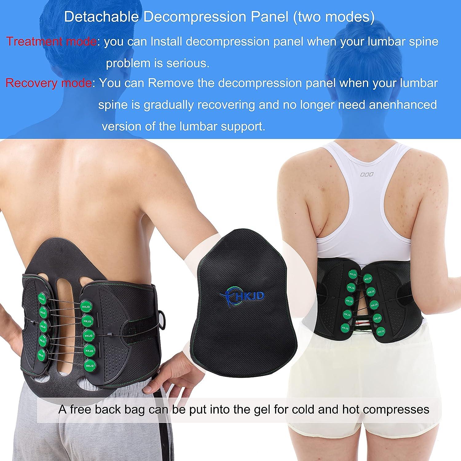 LSO Back Brace Adjustable with Maximum Decompression Plate - Small Size ...