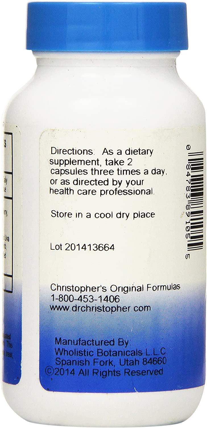 Christopher's Original Formulas Bladder Formula 475 mg - 100 Vegetarian Capsules for Optimal ...