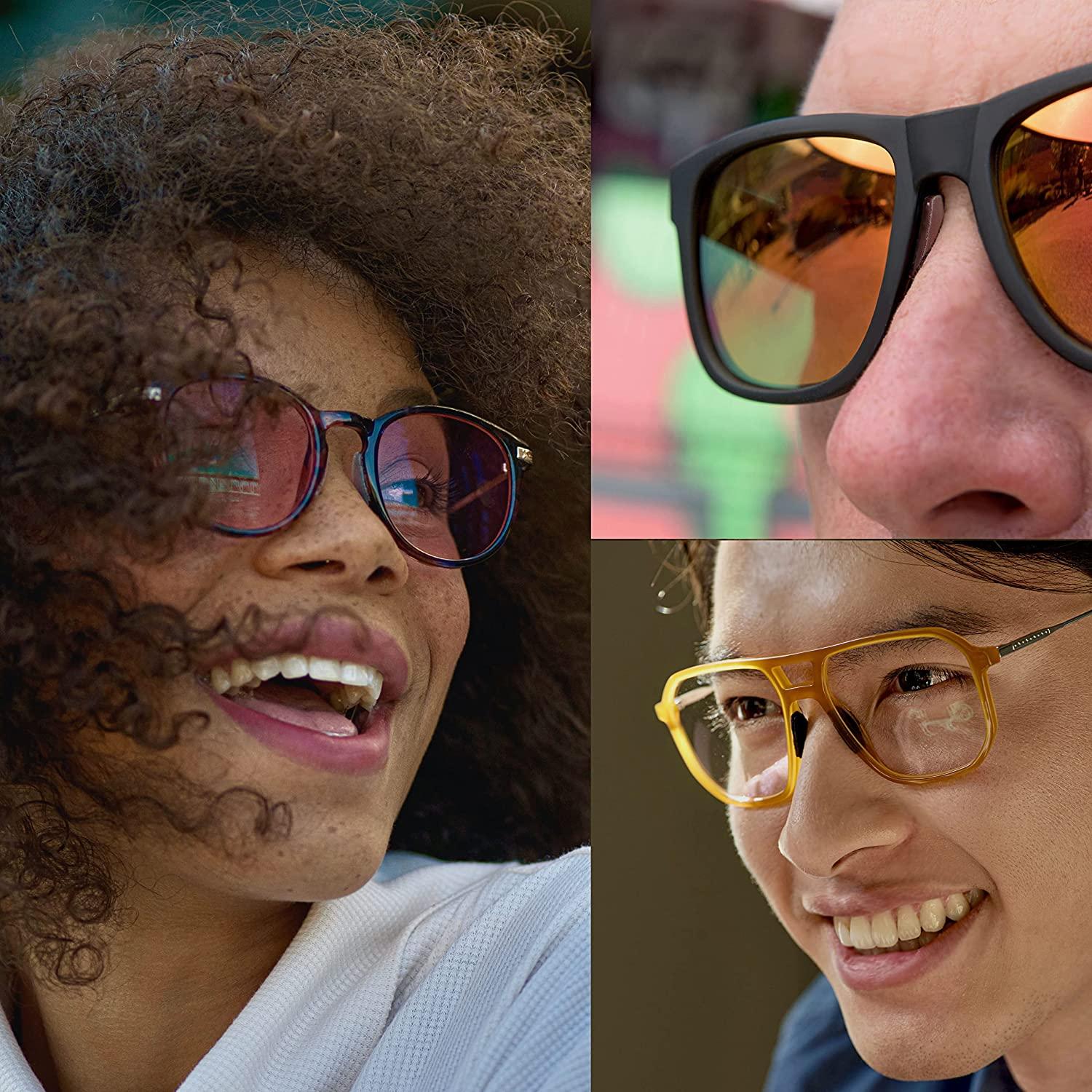 Setex Gecko Grip 1.8mm Thick Anti Slip Eyeglass Nose Pads (5 Clear Pair ...