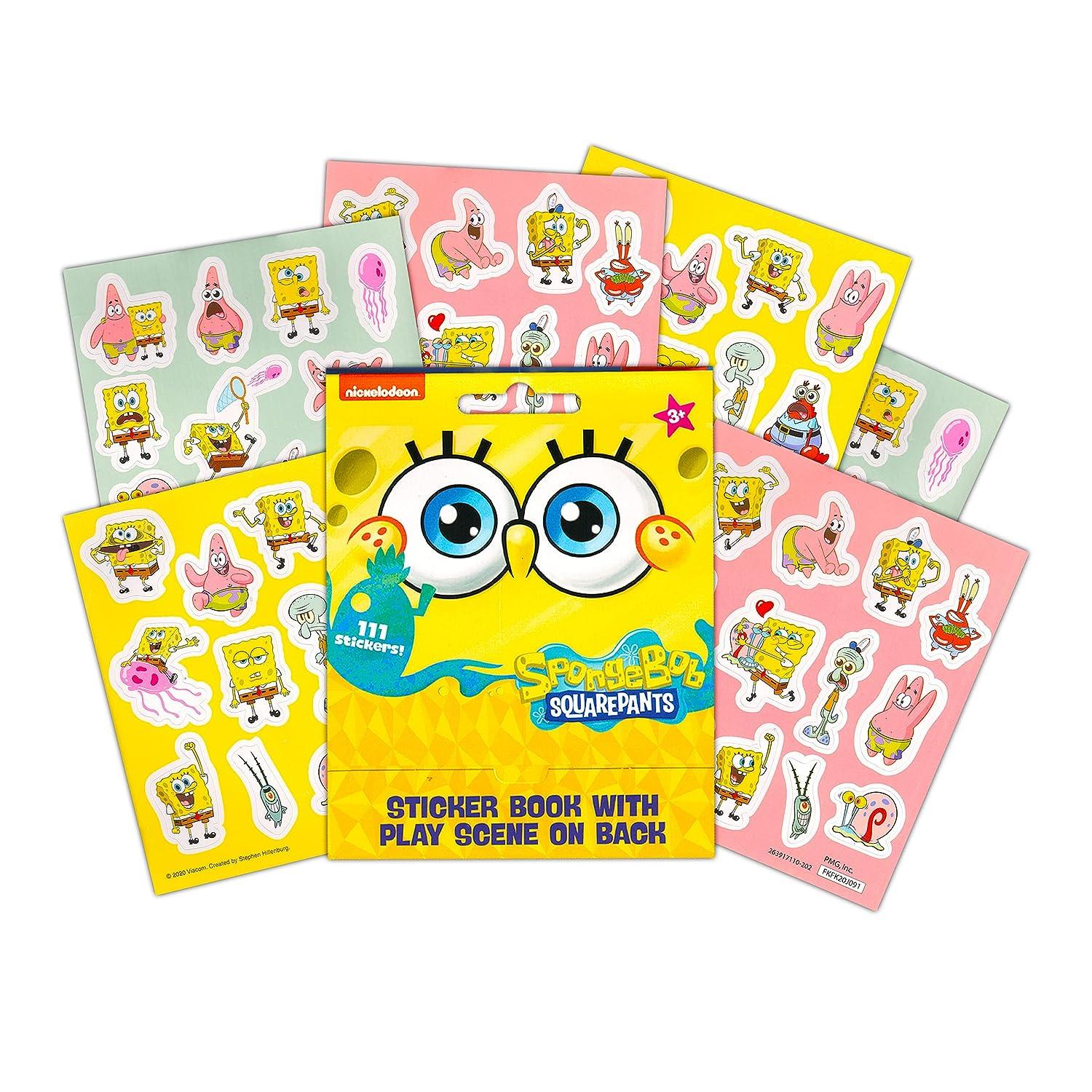 Spongebob Squarepants Temporary Tattoo Set for Kids - 192 Tattoos ...