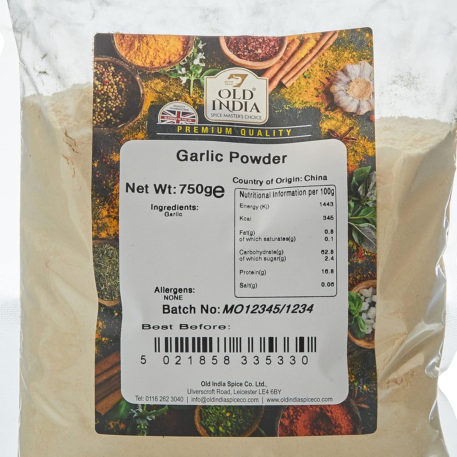 Old India Garlic Powder 750g - Premium Quality Seasoning - 1 Pack ...