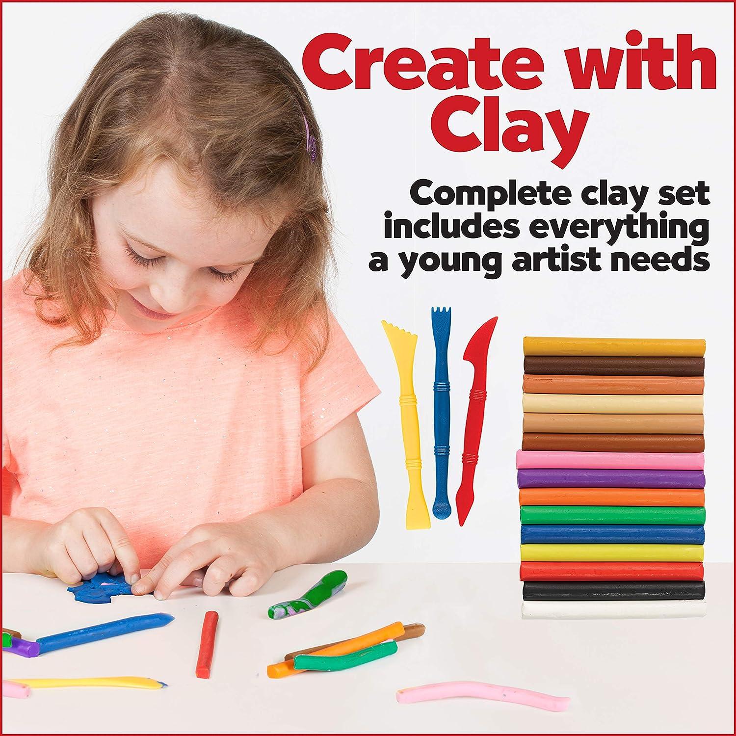 Faber-Castell World Colors Modeling Clay - Non-Toxic Sensory Play Clay ...