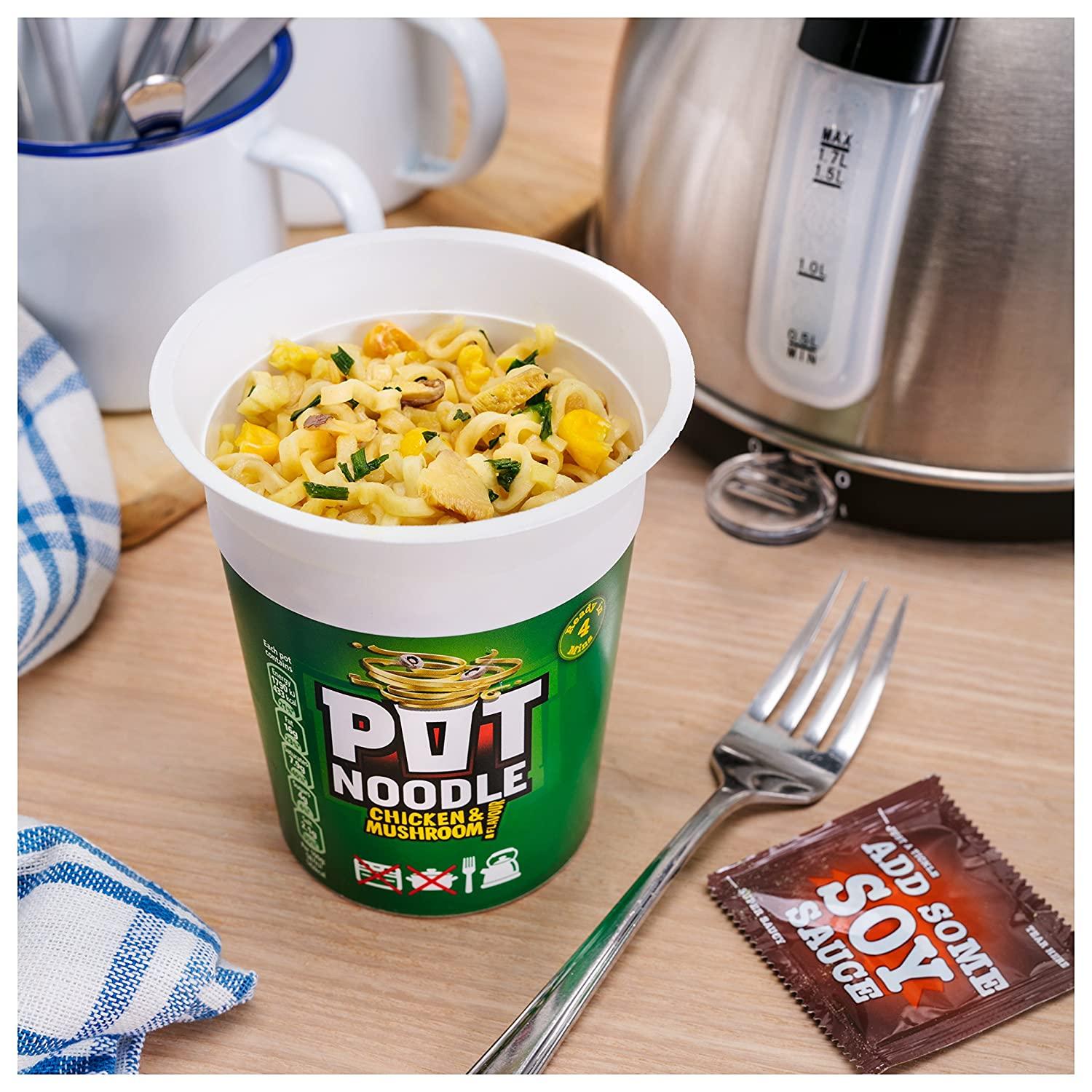 Pot Noodle Chicken and Mushroom 90 g (Pack of 12) | Buy Now with ...