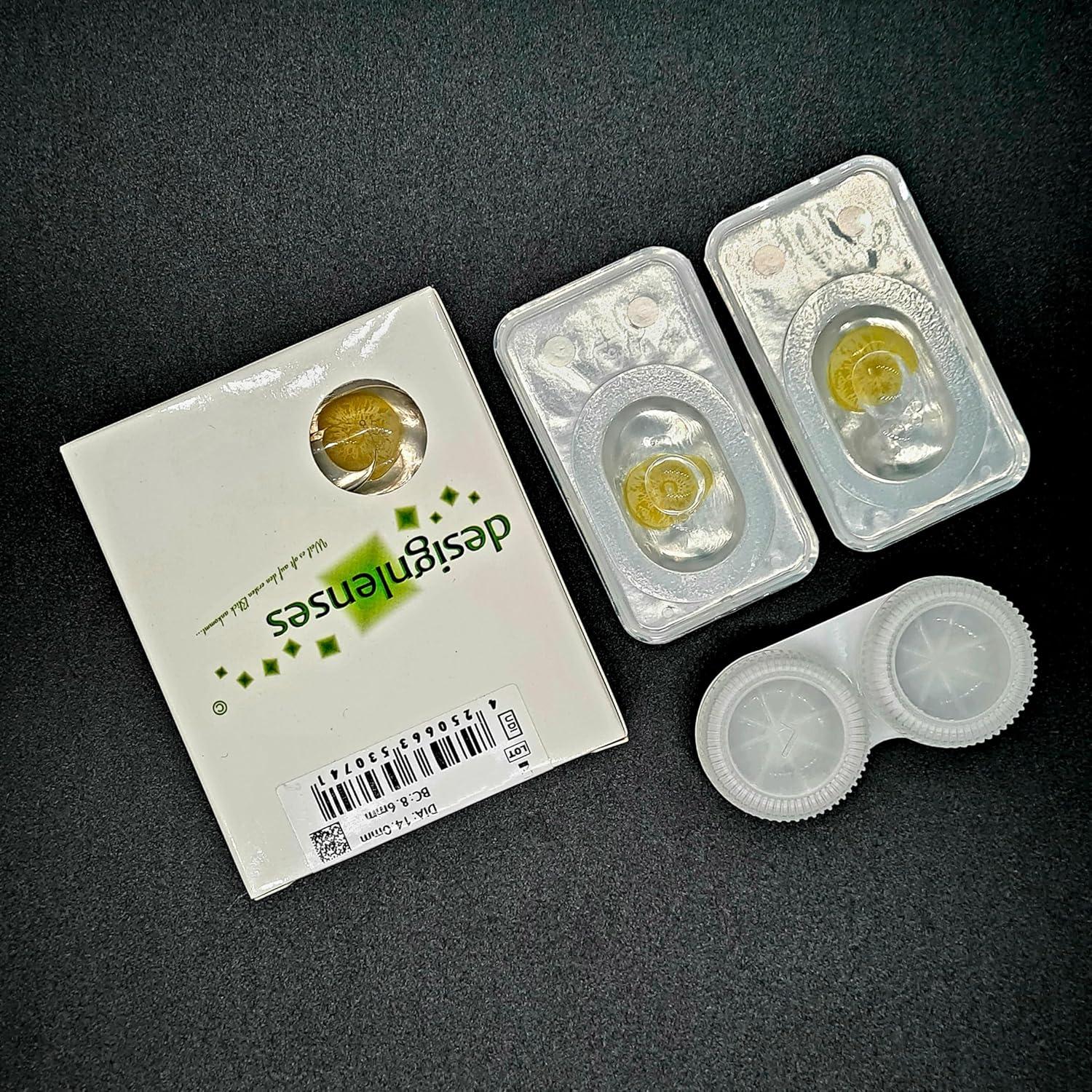Buy DESIGNLENSES Glowing Halloween The Purge Costume Contact Lenses ...